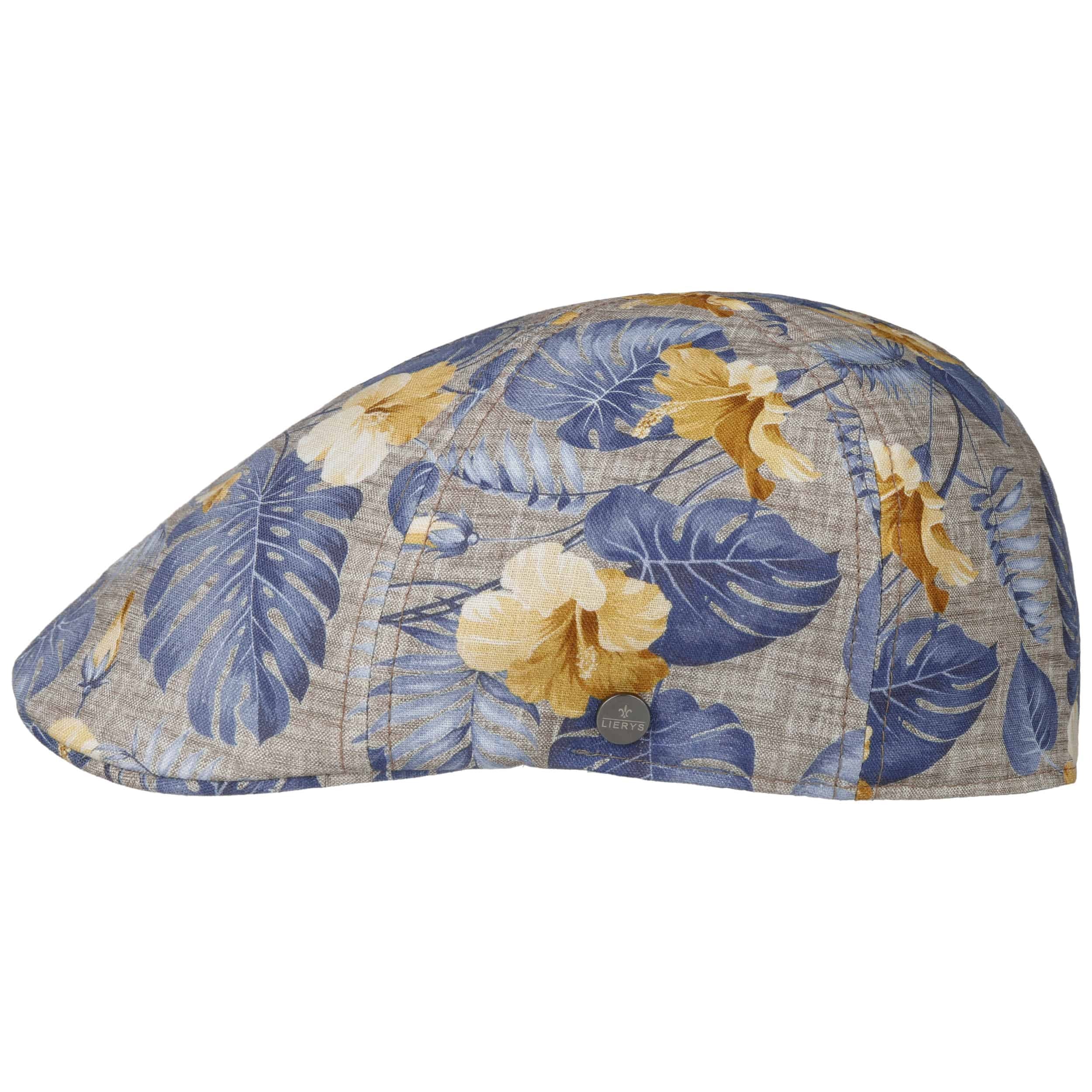 6 Panel Flower Print Flat Cap by Lierys - £28.95