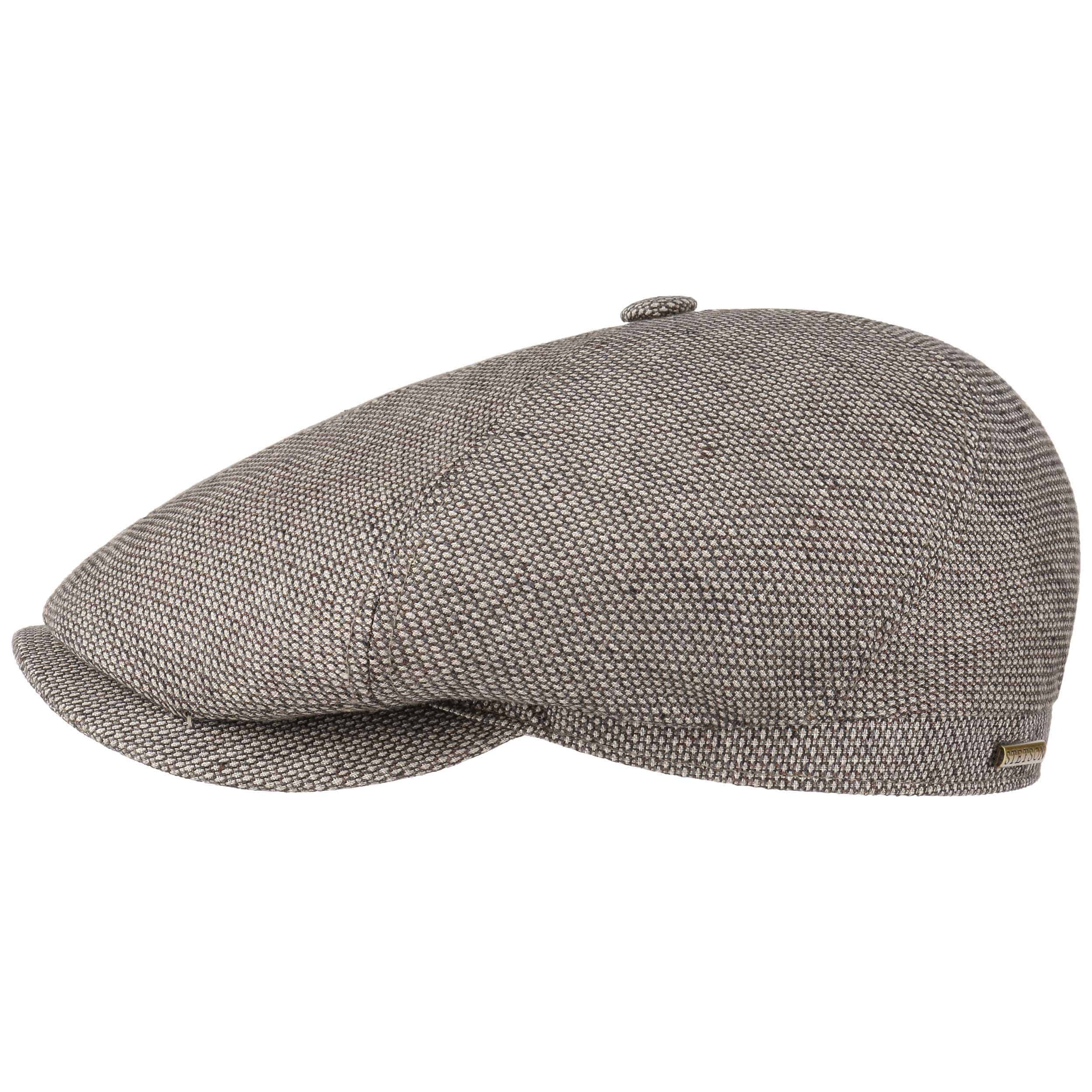 6 Panel Linen Flat Cap by Stetson - £59.00