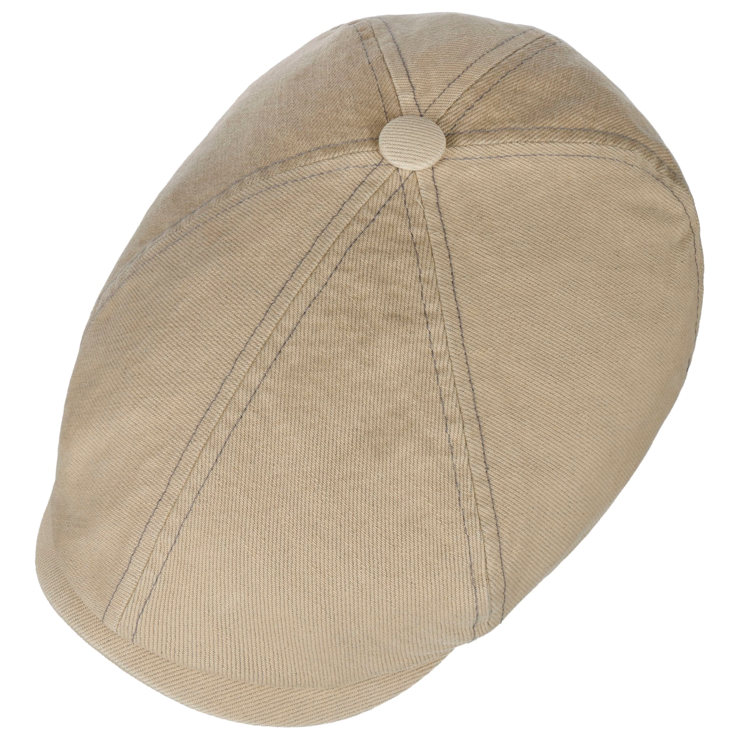 6 Panel Sustainable Cotton Flat Cap by Stetson - £79.00