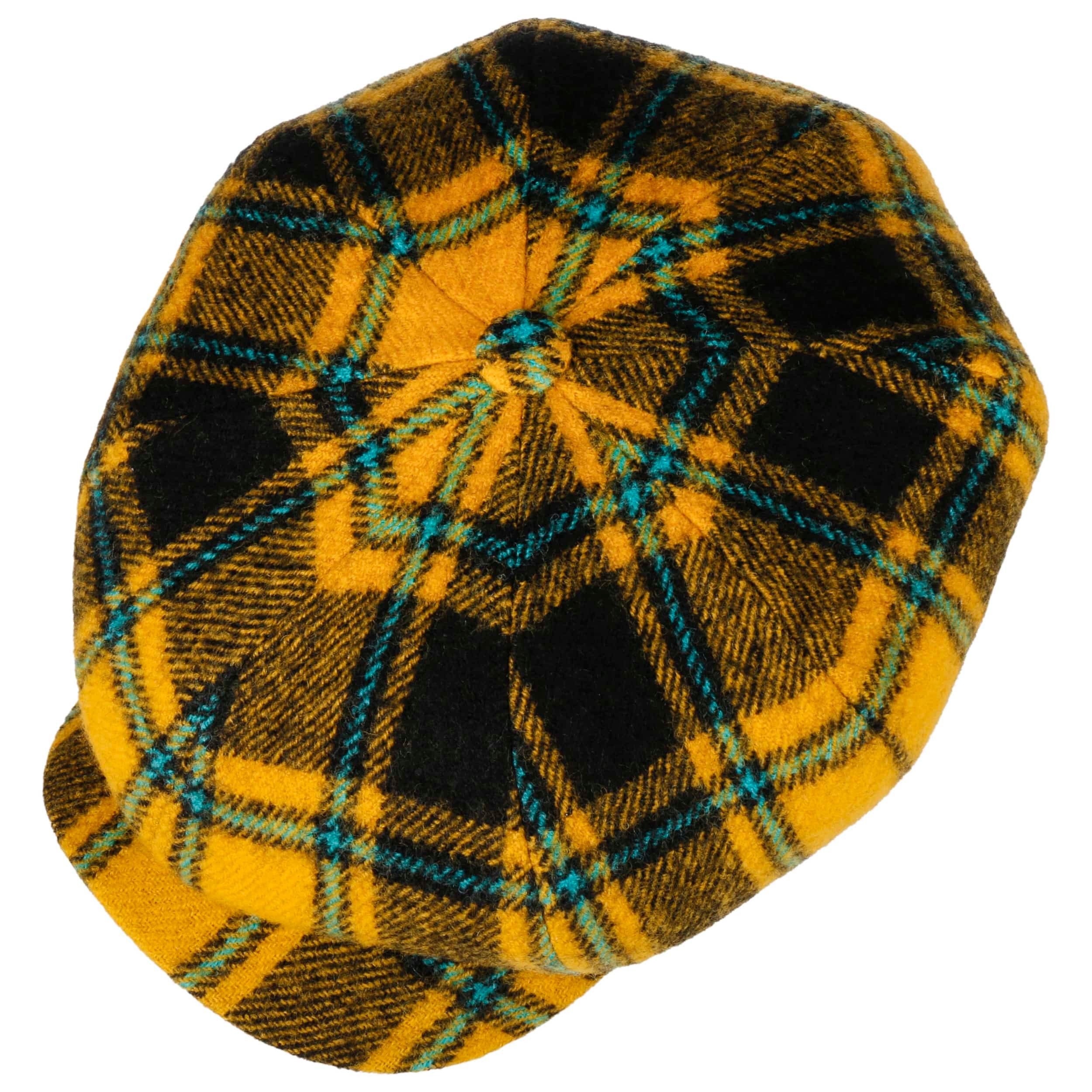 8 Panel Check Flat Cap by Alfonso D’Este - £88.95
