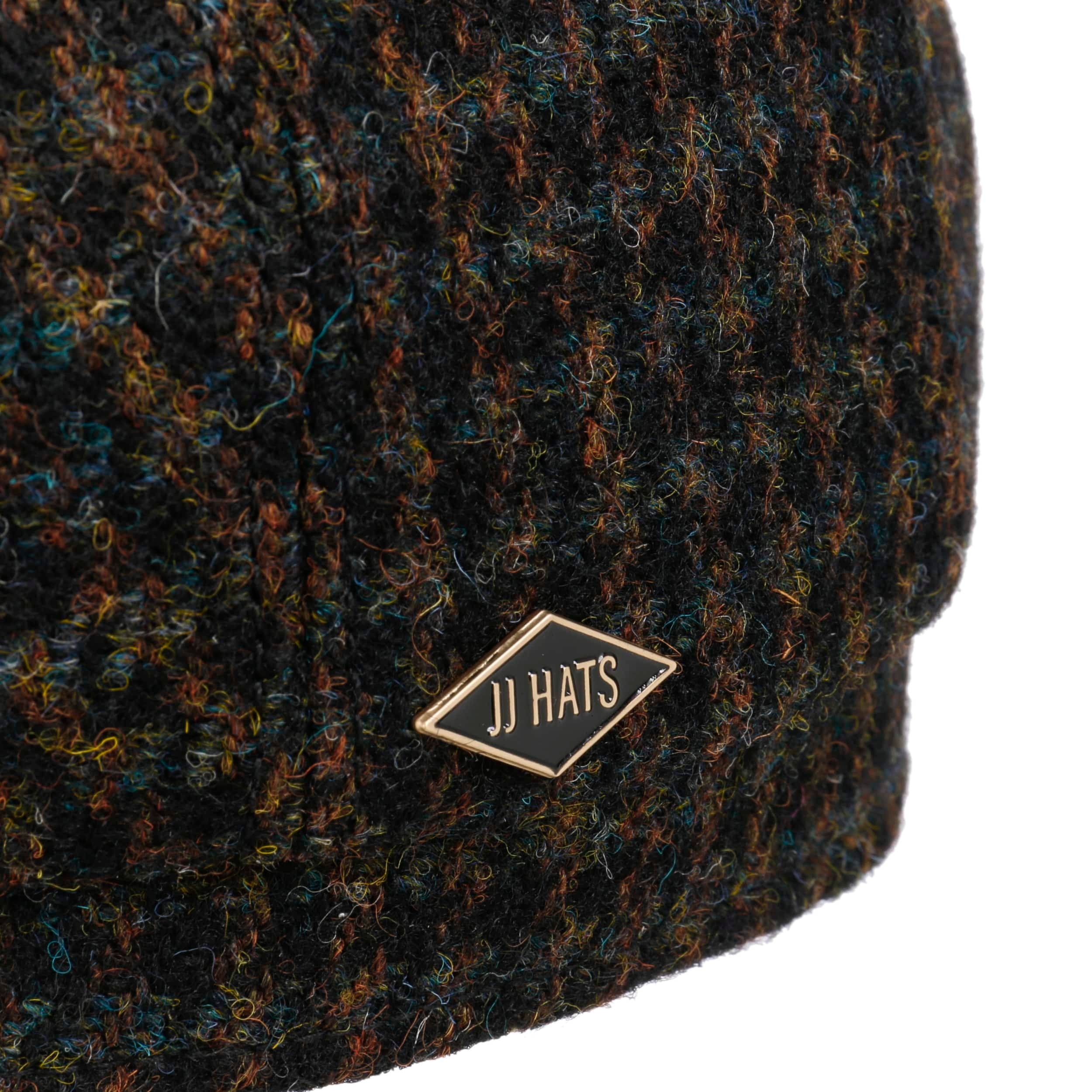 8 Panel Sanford Wool Flat Cap by JJ Hats - £106.95