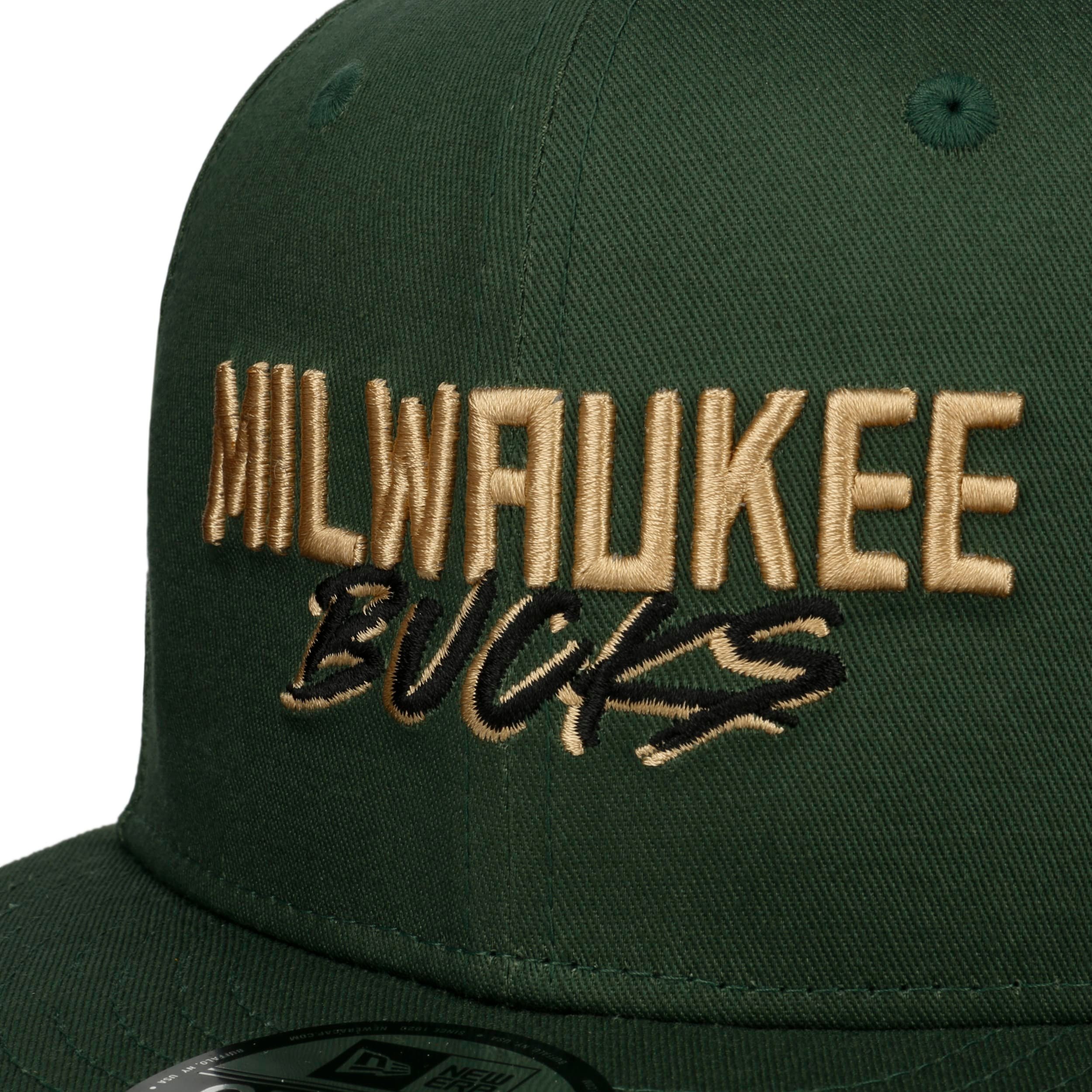 9Fifty NBA Script Team Bucks Cap by New Era - £38.95
