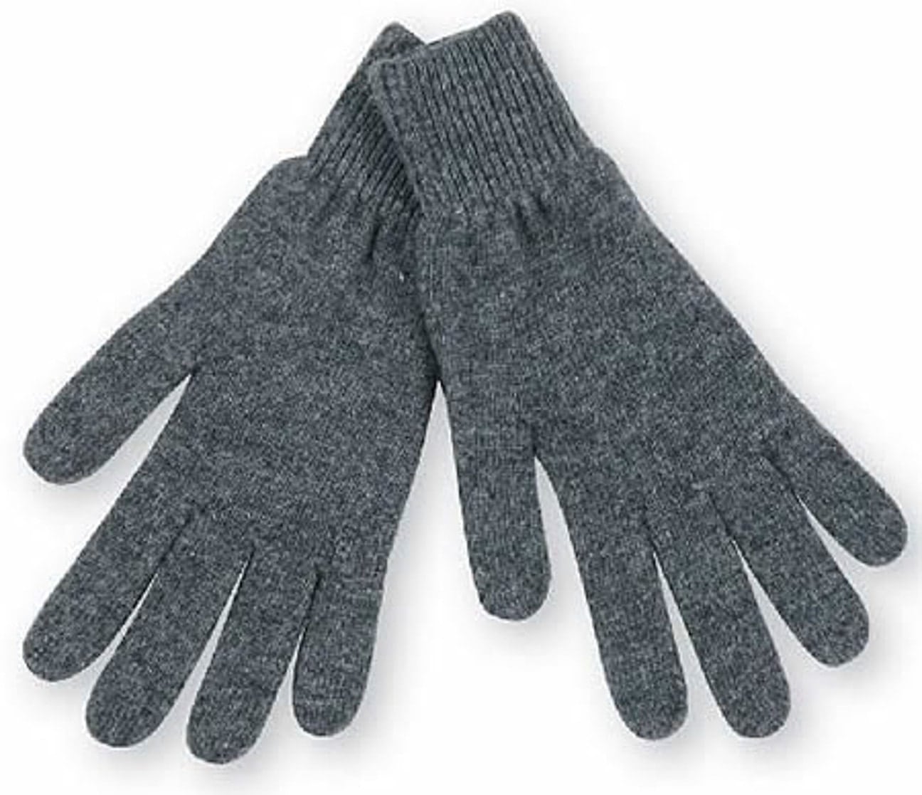 Basic Knit Gloves with Wool - £6.95
