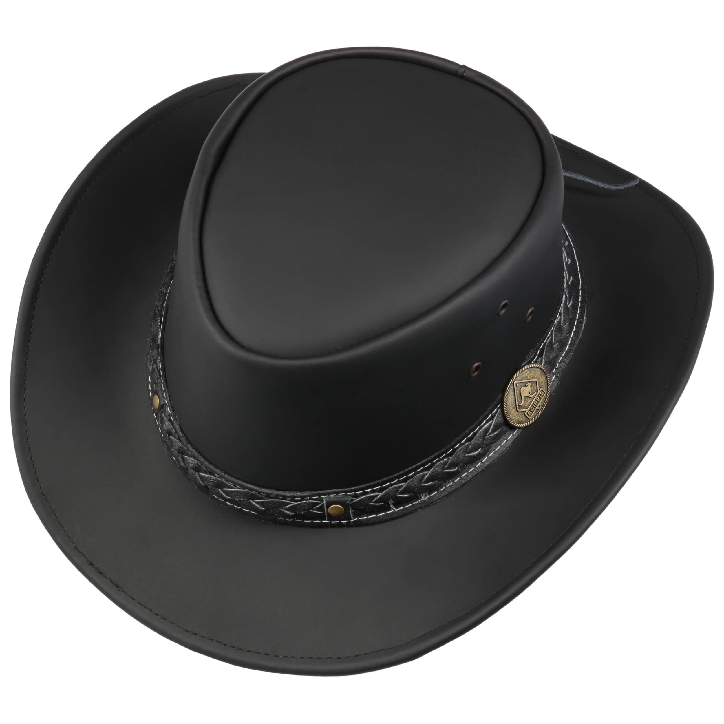 Borderland Leather Hat by Scippis - £53.95