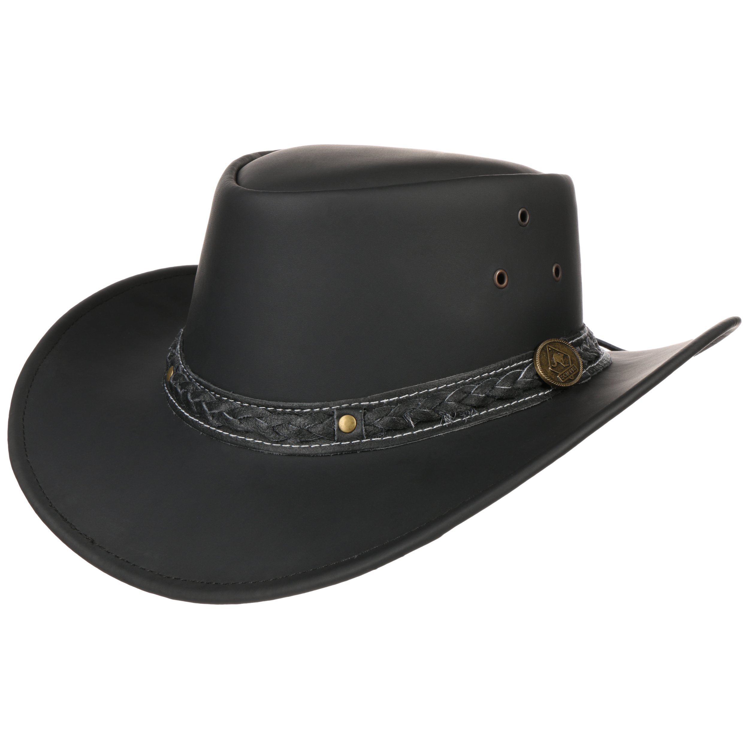 Borderland Leather Hat by Scippis - £53.95