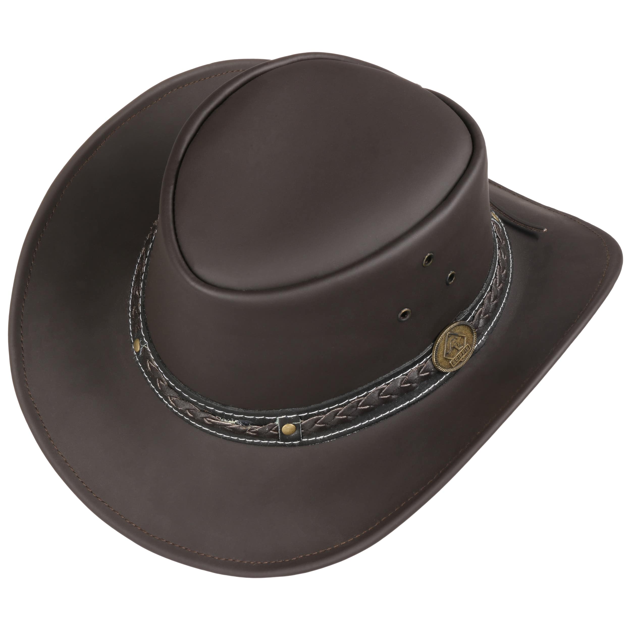 Borderland Leather Hat by Scippis - £54.95