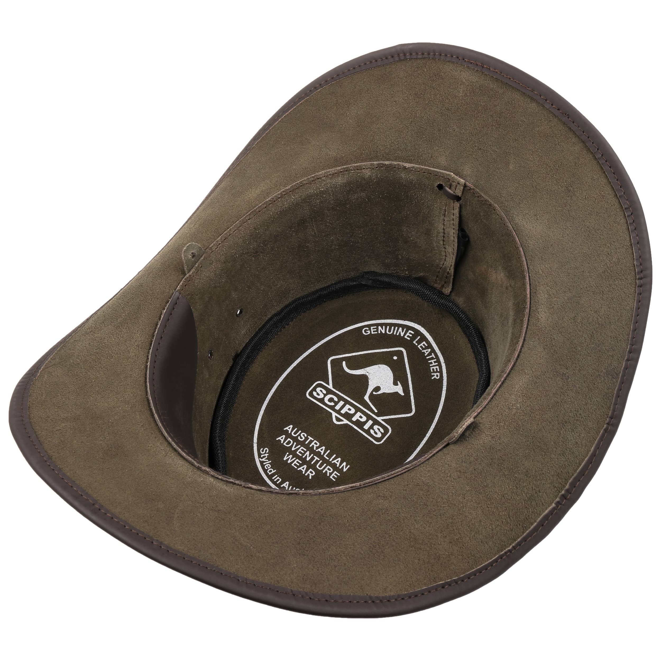 Borderland Leather Hat by Scippis - £53.95