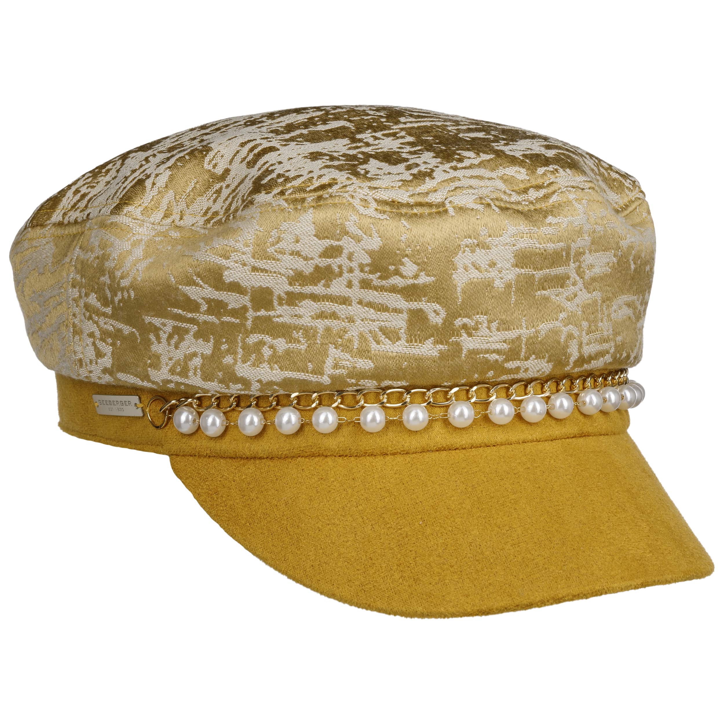 Brocade Fisherman´s Cap with Pearls by Seeberger --> Shop Hats, Beanies ...