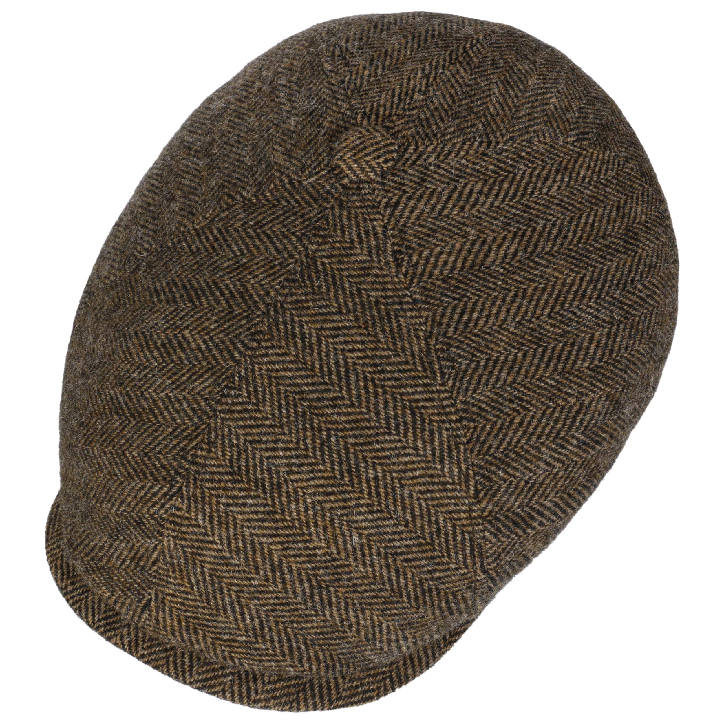 Brooklin Classic Herringbone Flat Cap by Stetson - £89.00