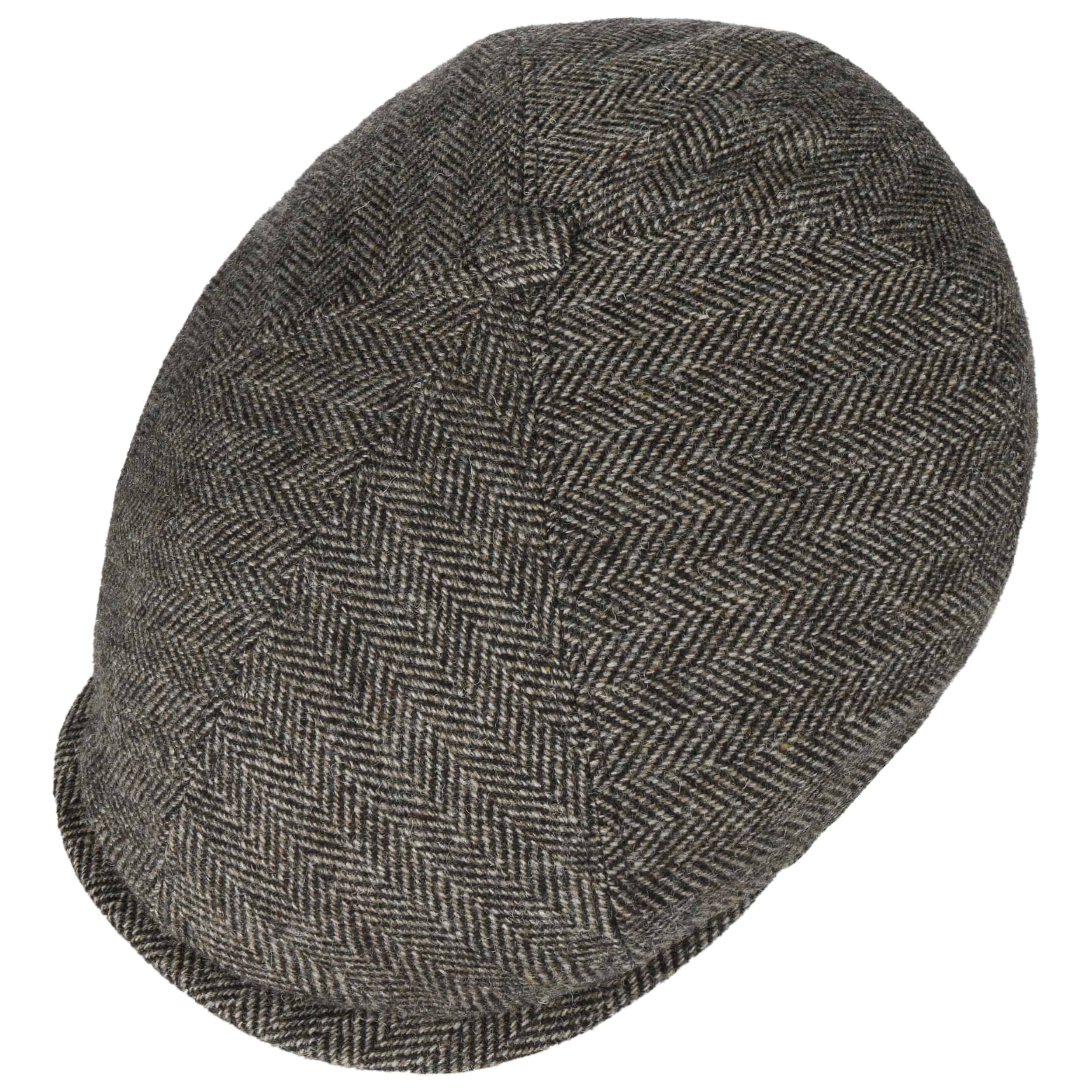 Brooklin Classic Herringbone Flat Cap by Stetson - £89.00