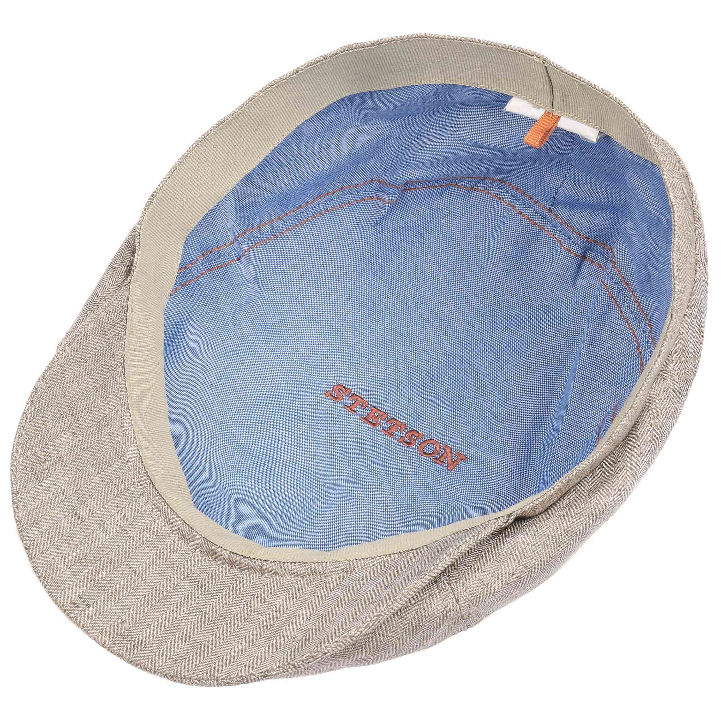 Brooklin Linen Flat Cap by Stetson - £99.00