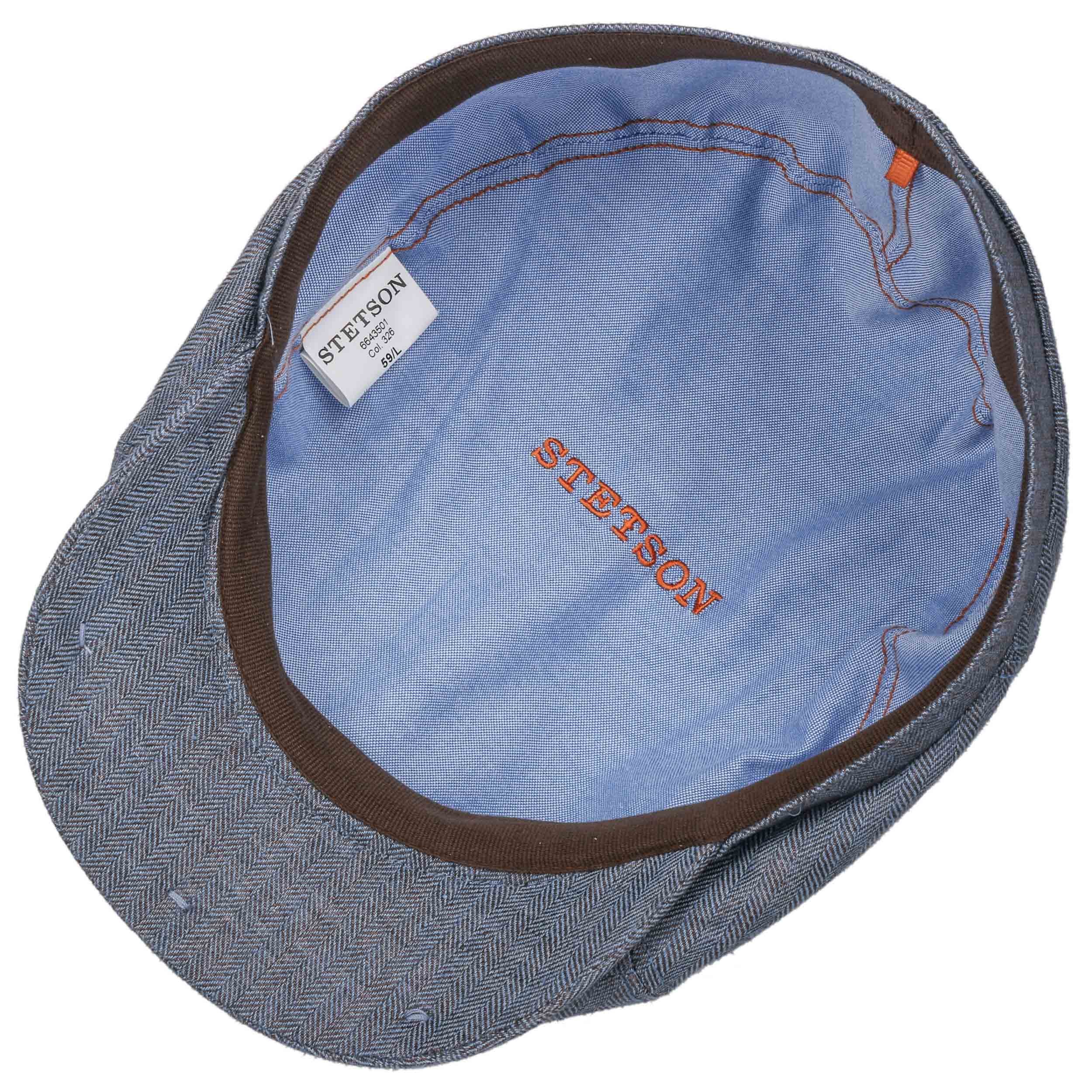Brooklin Linen Flat Cap by Stetson - £99.00