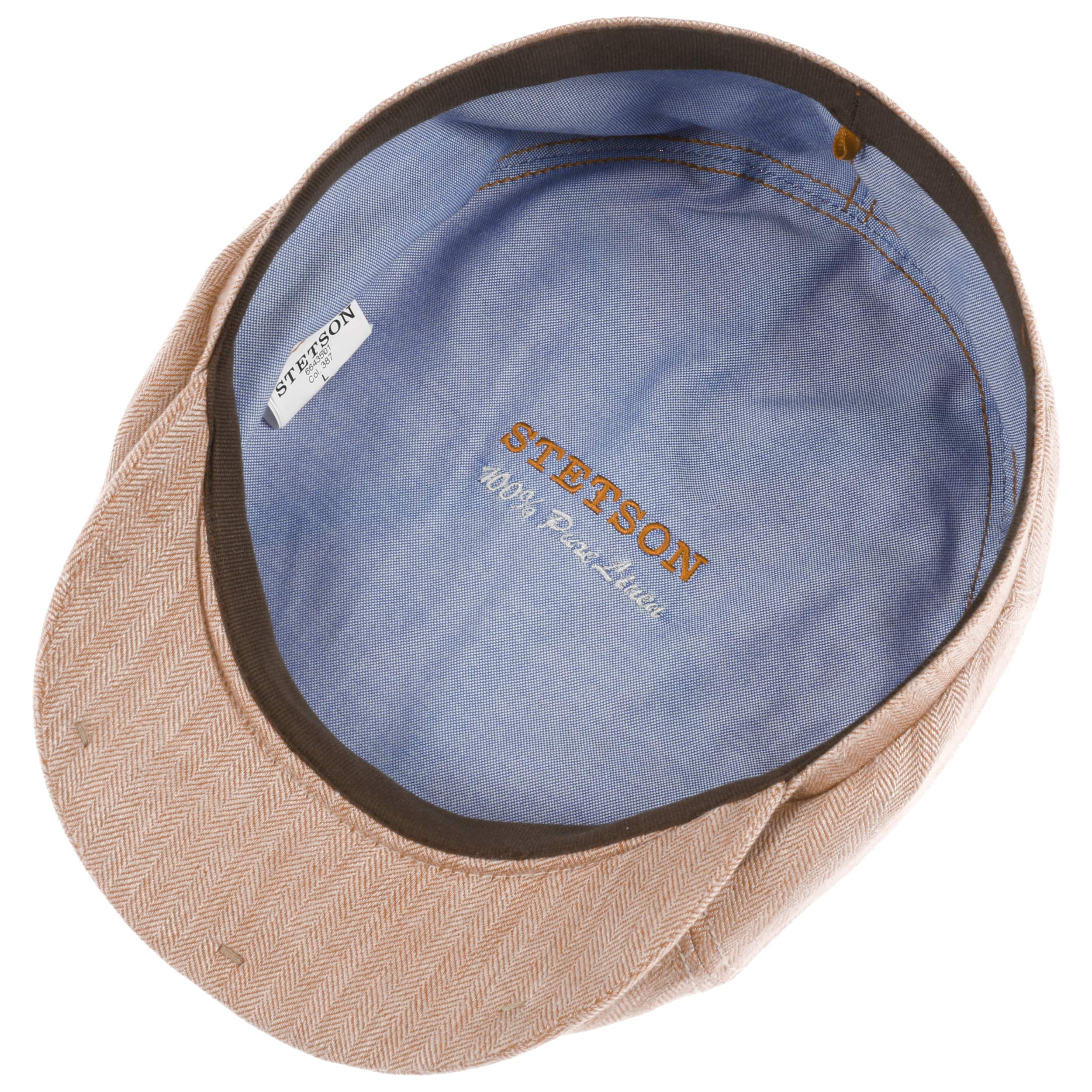 Brooklin Linen Flat Cap by Stetson - £99.00