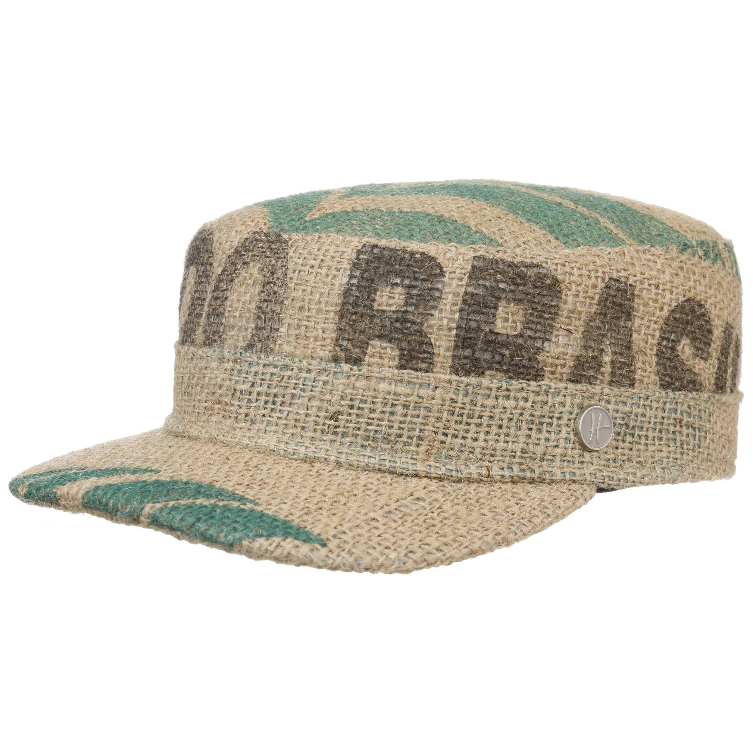Café Jute Army Cap by ReHats Berlin - £53.95