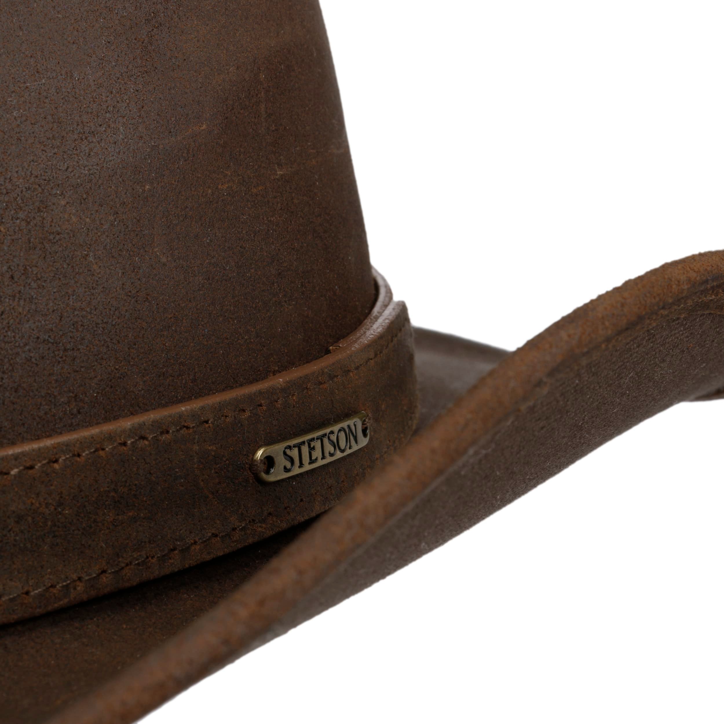 Calf Split Western Leather Hat by Stetson - £199.00