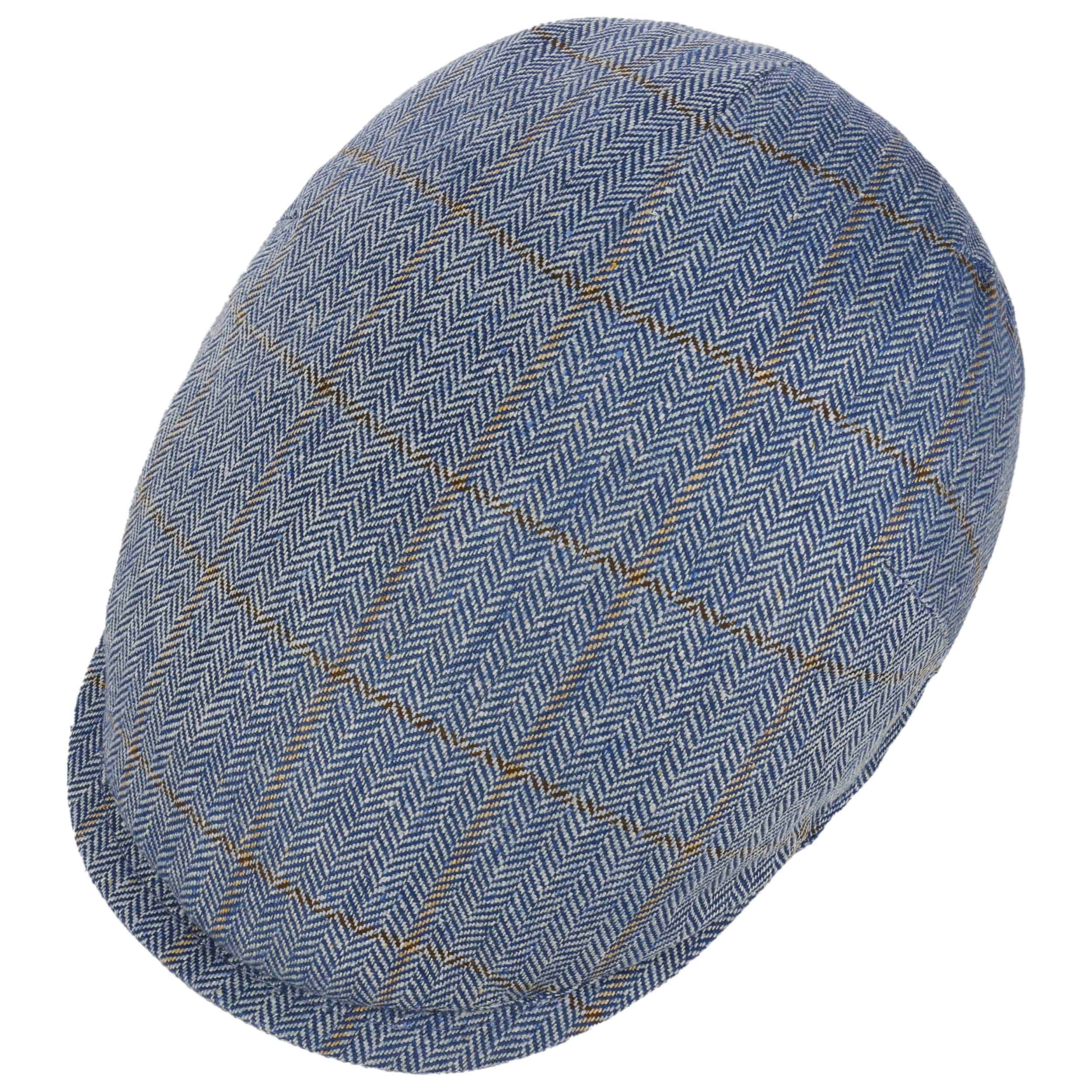 Capri Herringbone Silk Flat Cap by Lierys - £72.95