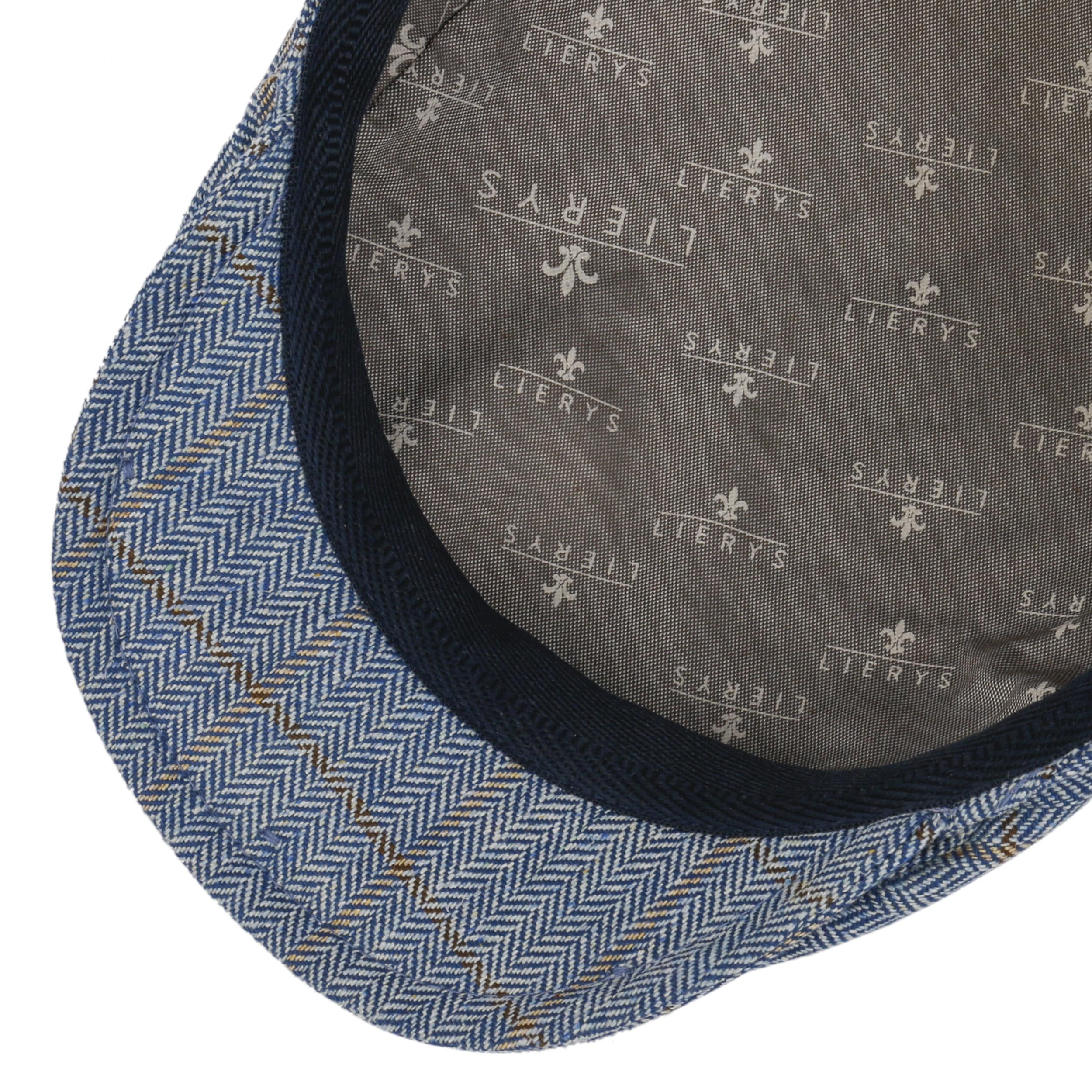 Capri Herringbone Silk Flat Cap by Lierys - £72.95