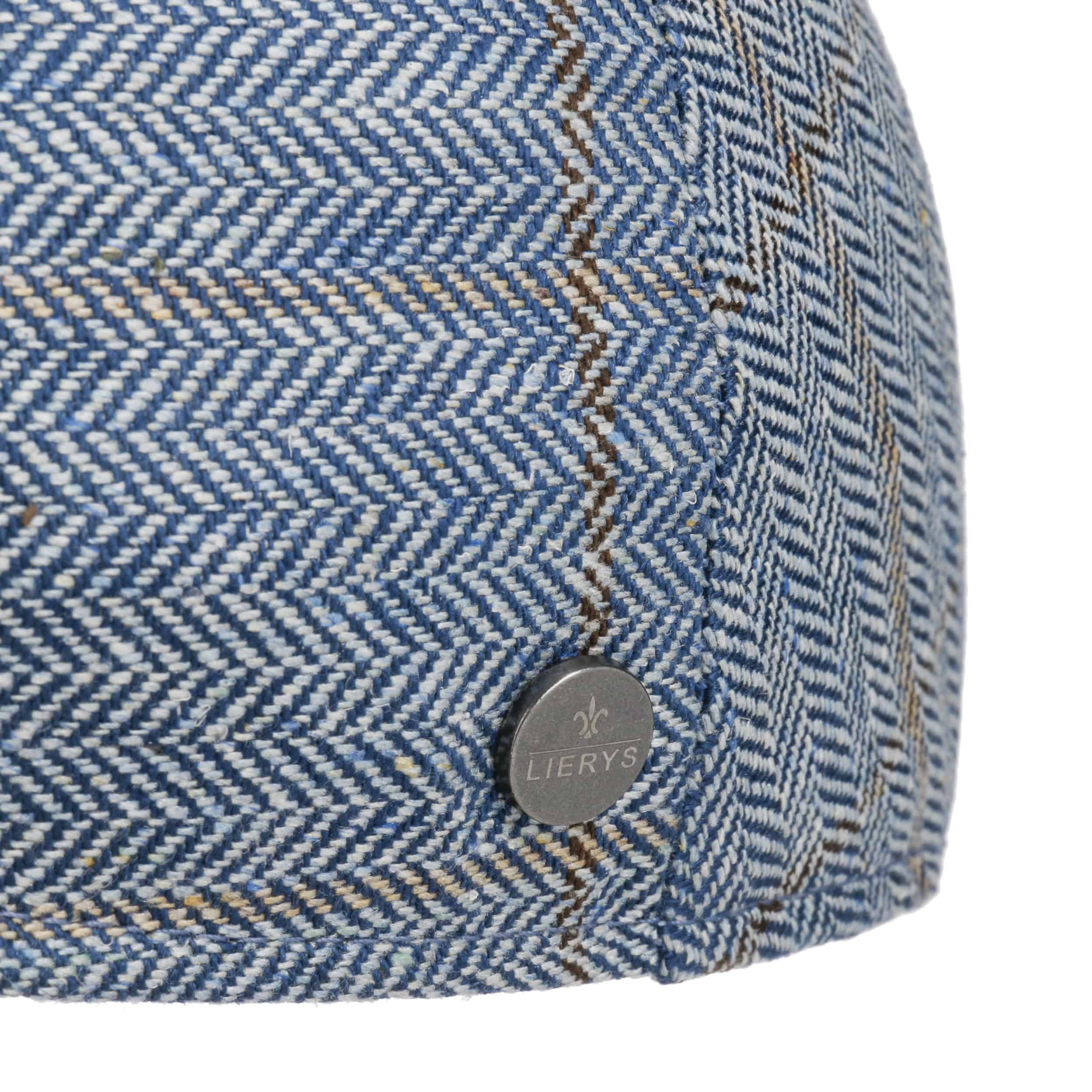 Capri Herringbone Silk Flat Cap by Lierys - £72.95