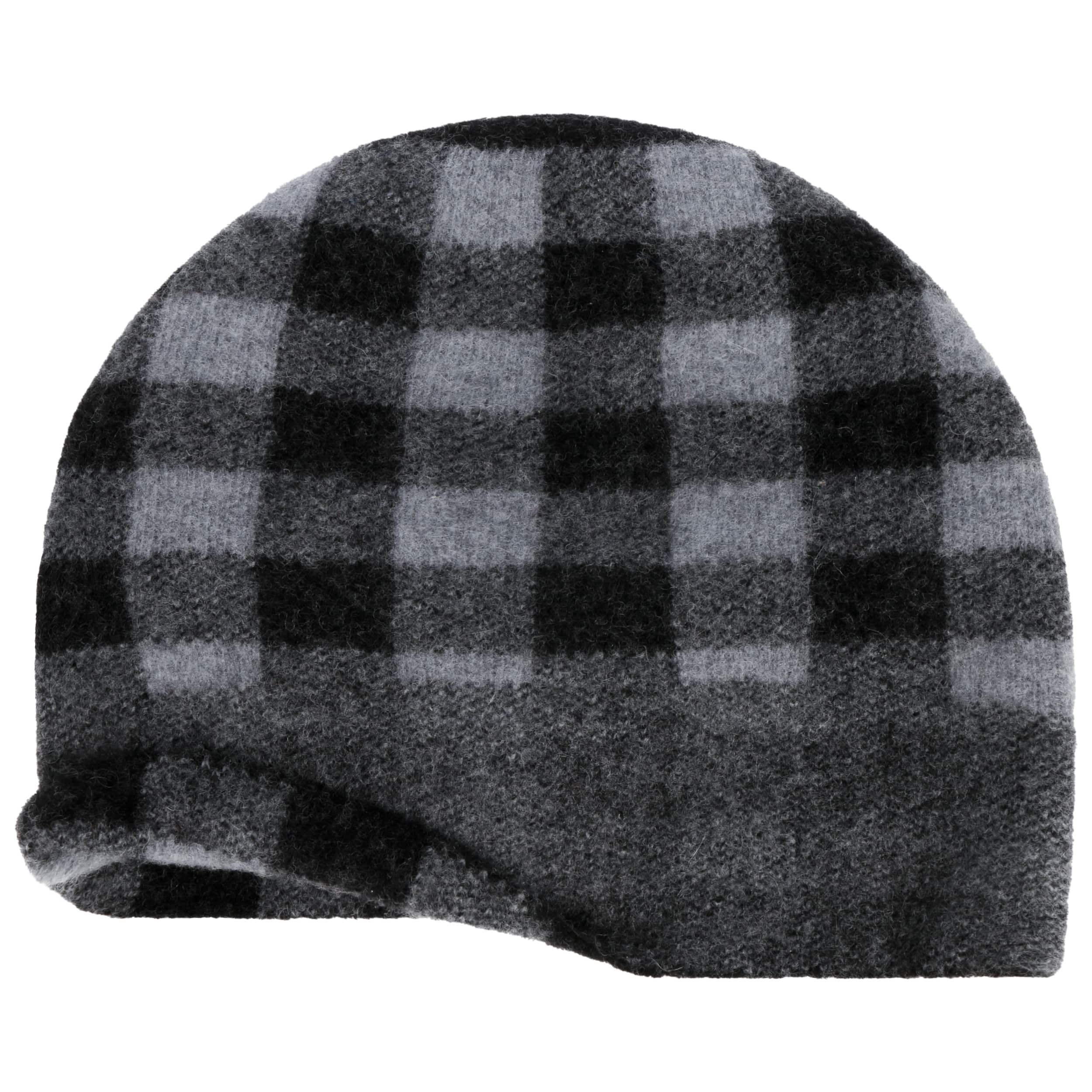 Check Headsock Milled Wool Hat by Seeberger - £38.95