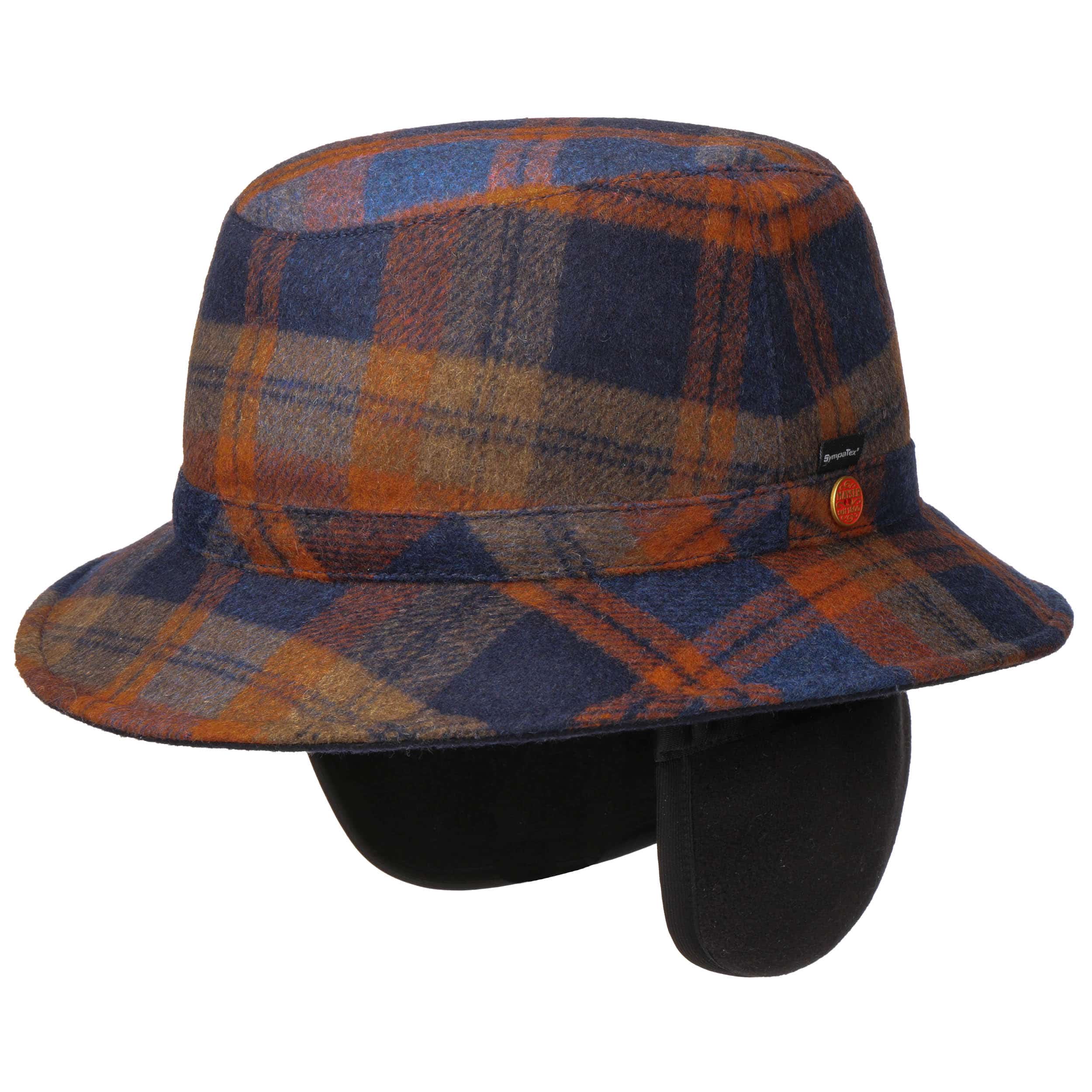 Check Stuart Hat with Ear Flaps by Mayser - £76.95