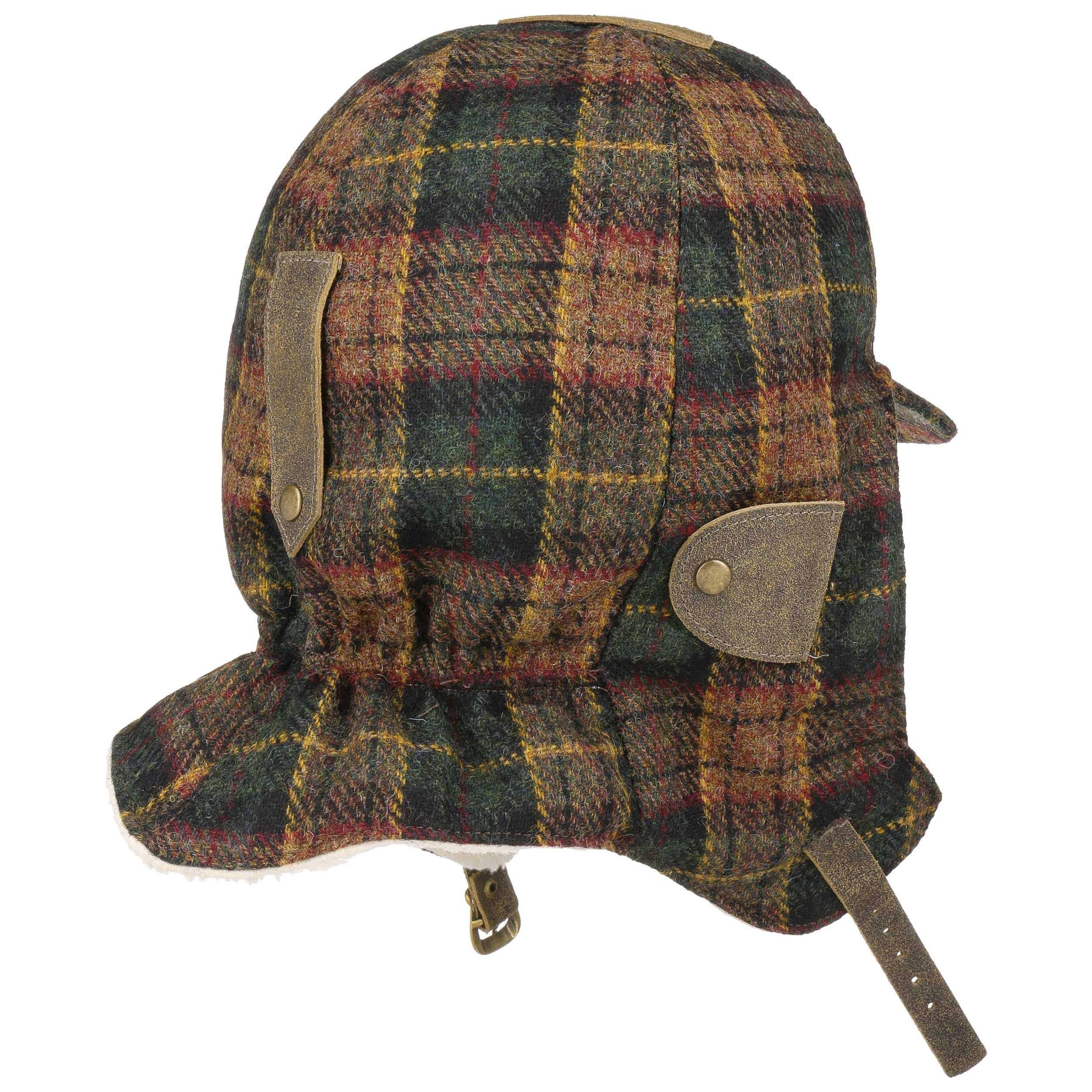 Checky Wool Felt Aviator Hat by Lierys - £133.95