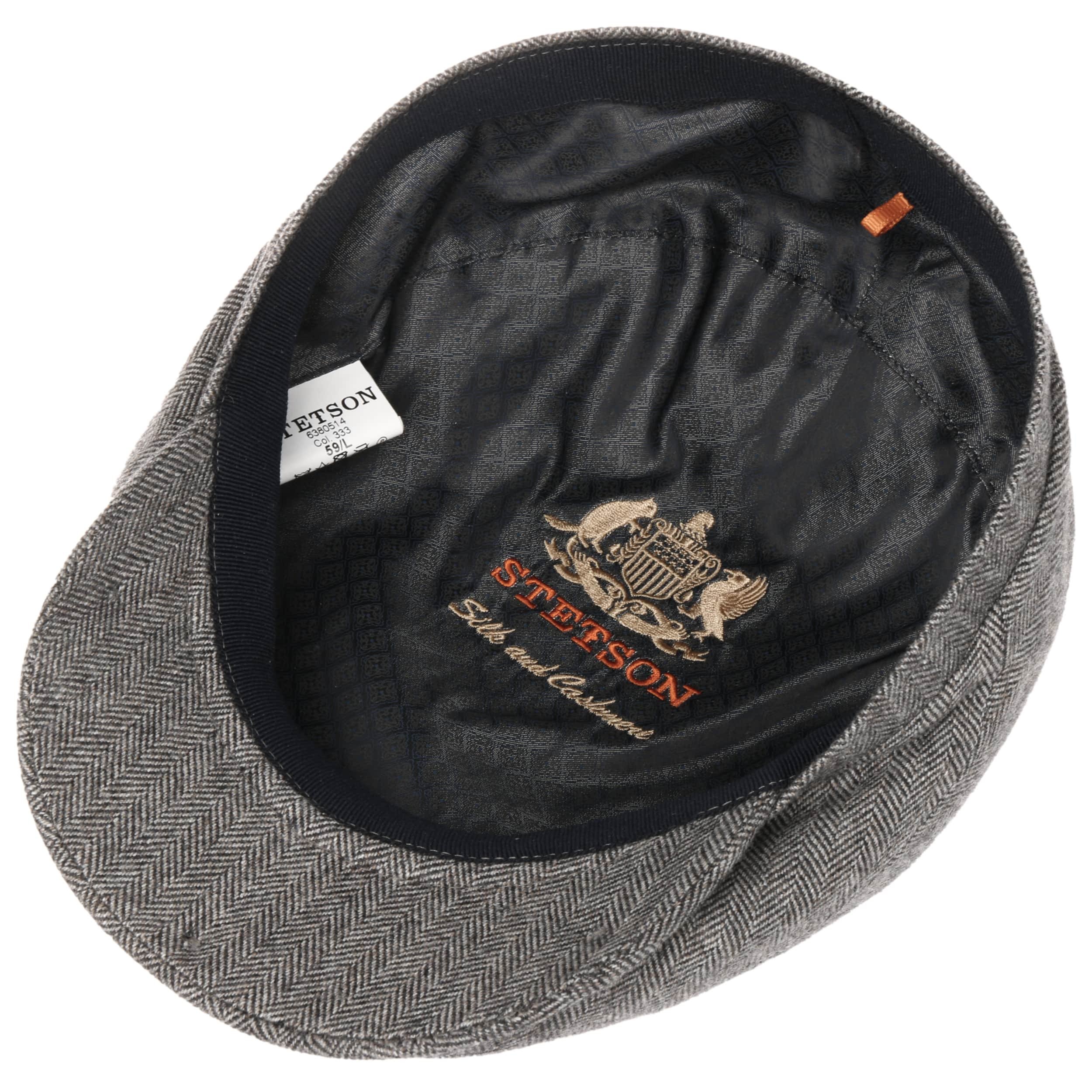 Chester Wool Silk Cashmere Flat Cap by Stetson - £159.00