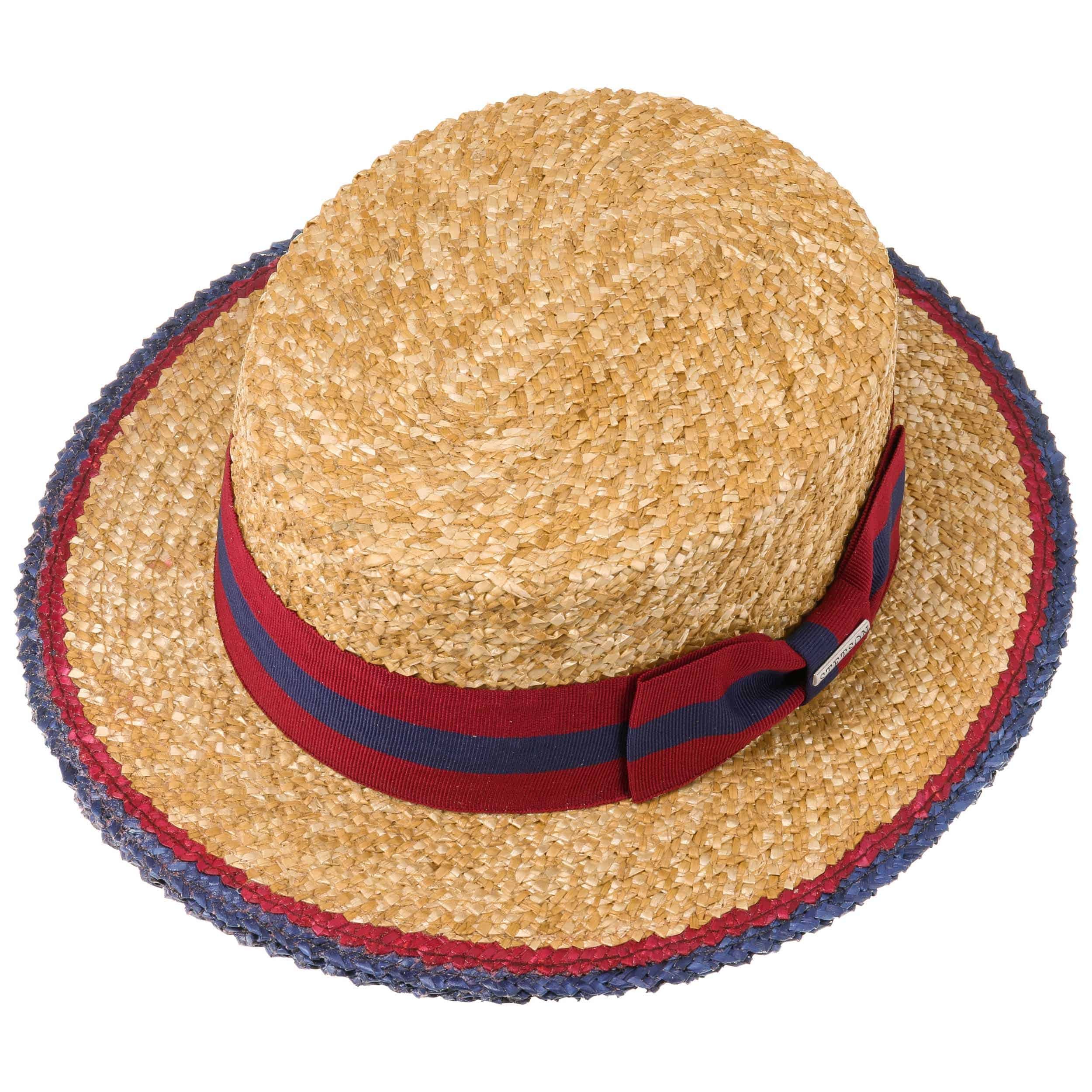 Classic Boater Wheat Straw Hat by Stetson - £79.00