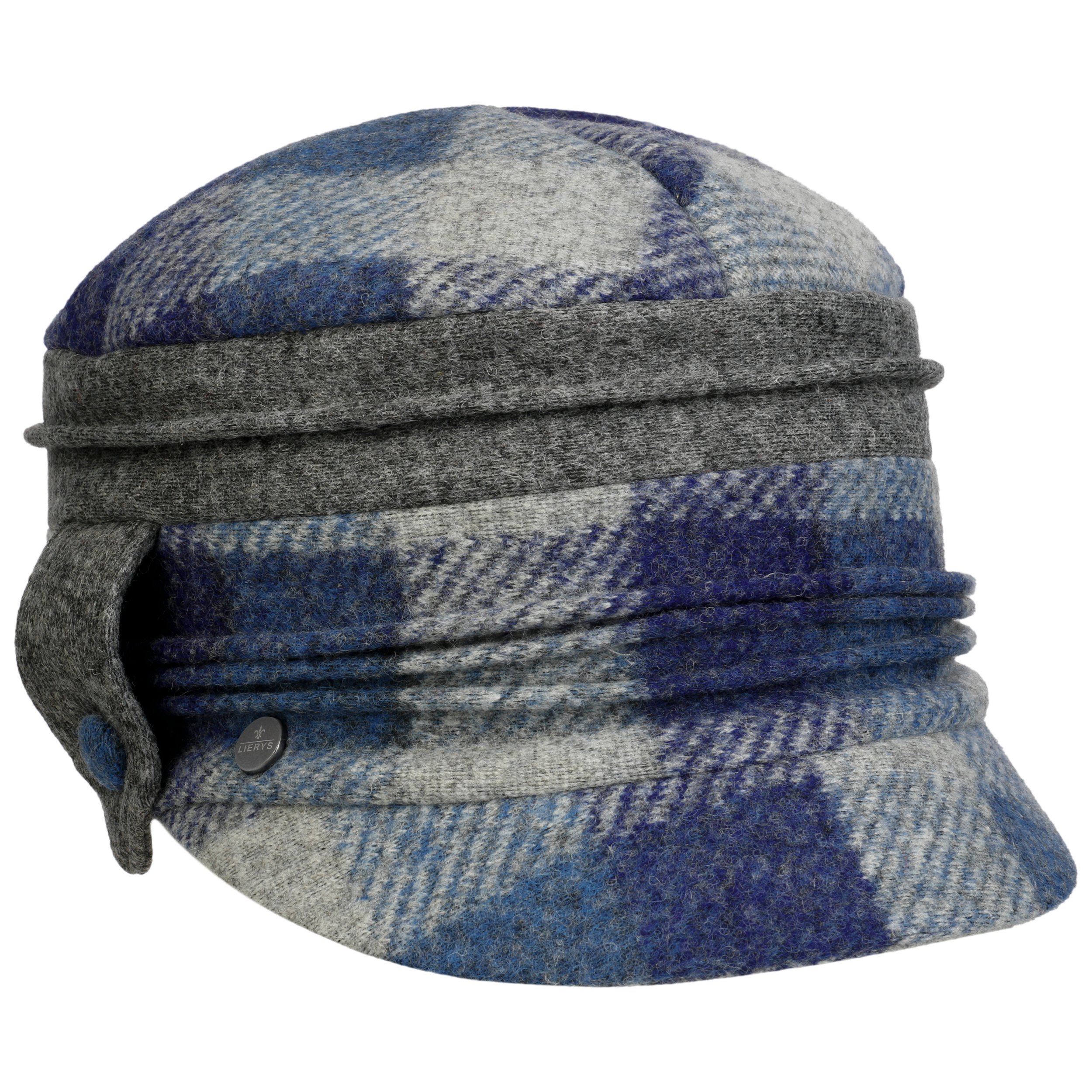 Classic Check Peaked Cap by Lierys - £28.95