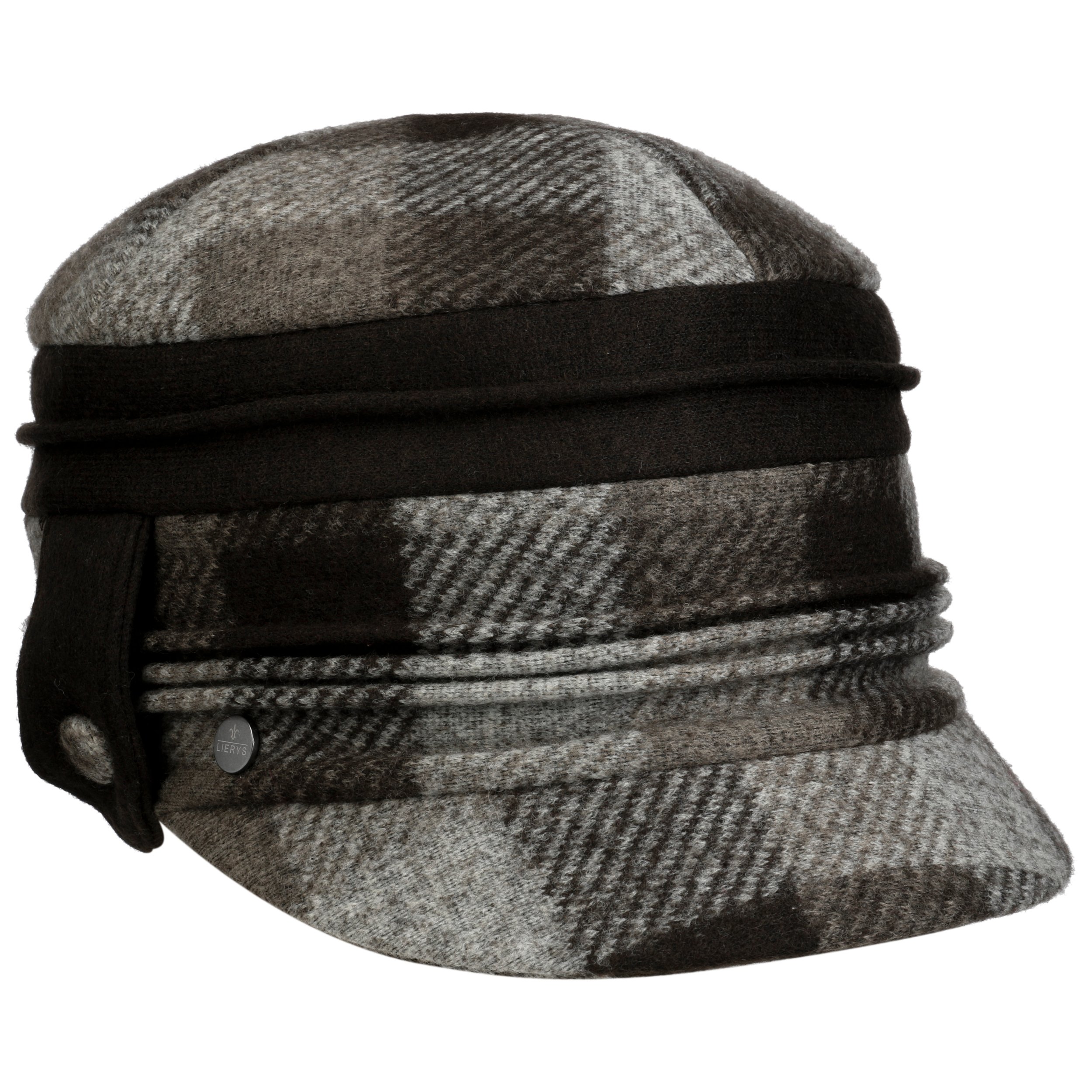 Classic Check Peaked Cap by Lierys - £28.95