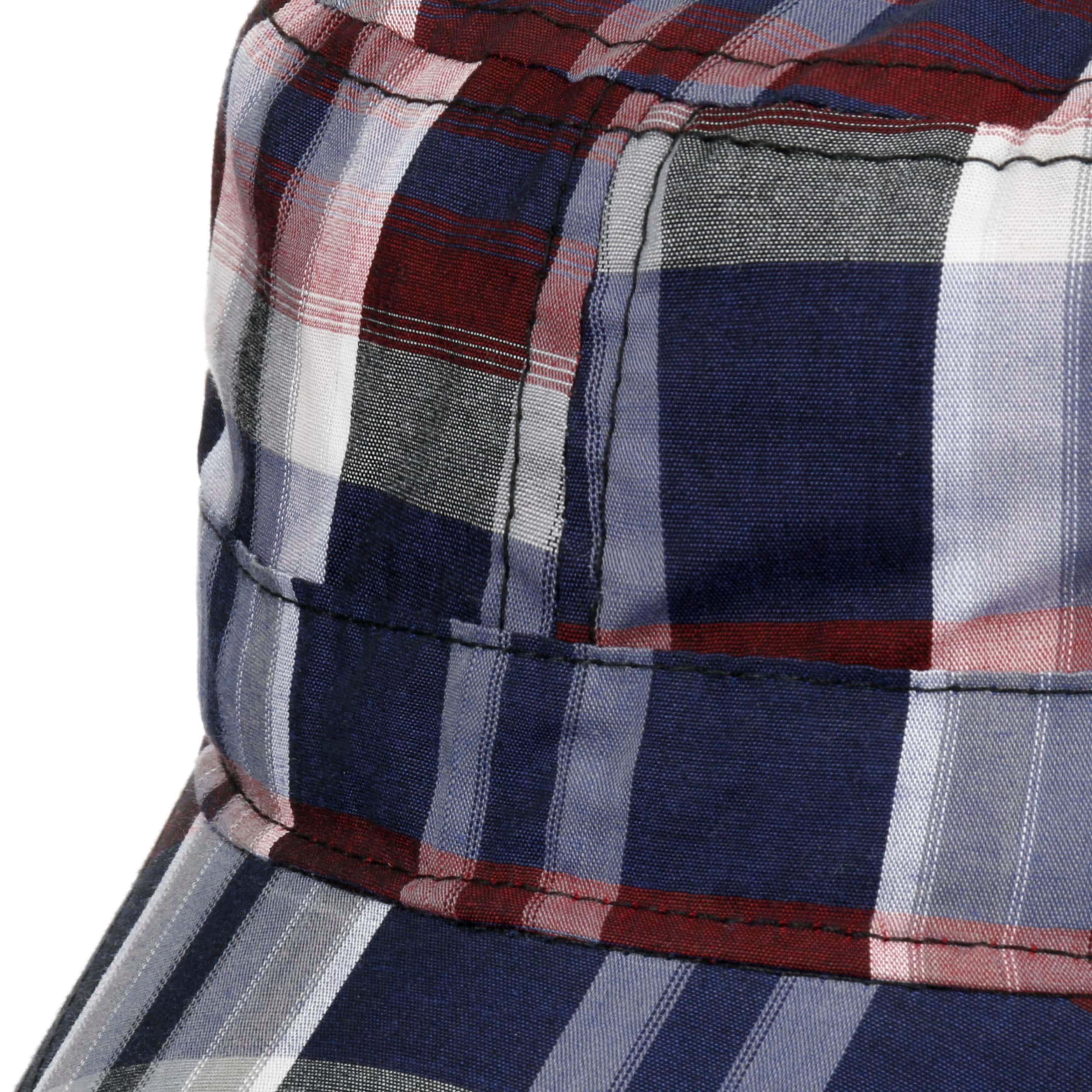 Classic Cotton Check Army Cap by Lipodo - £14.95