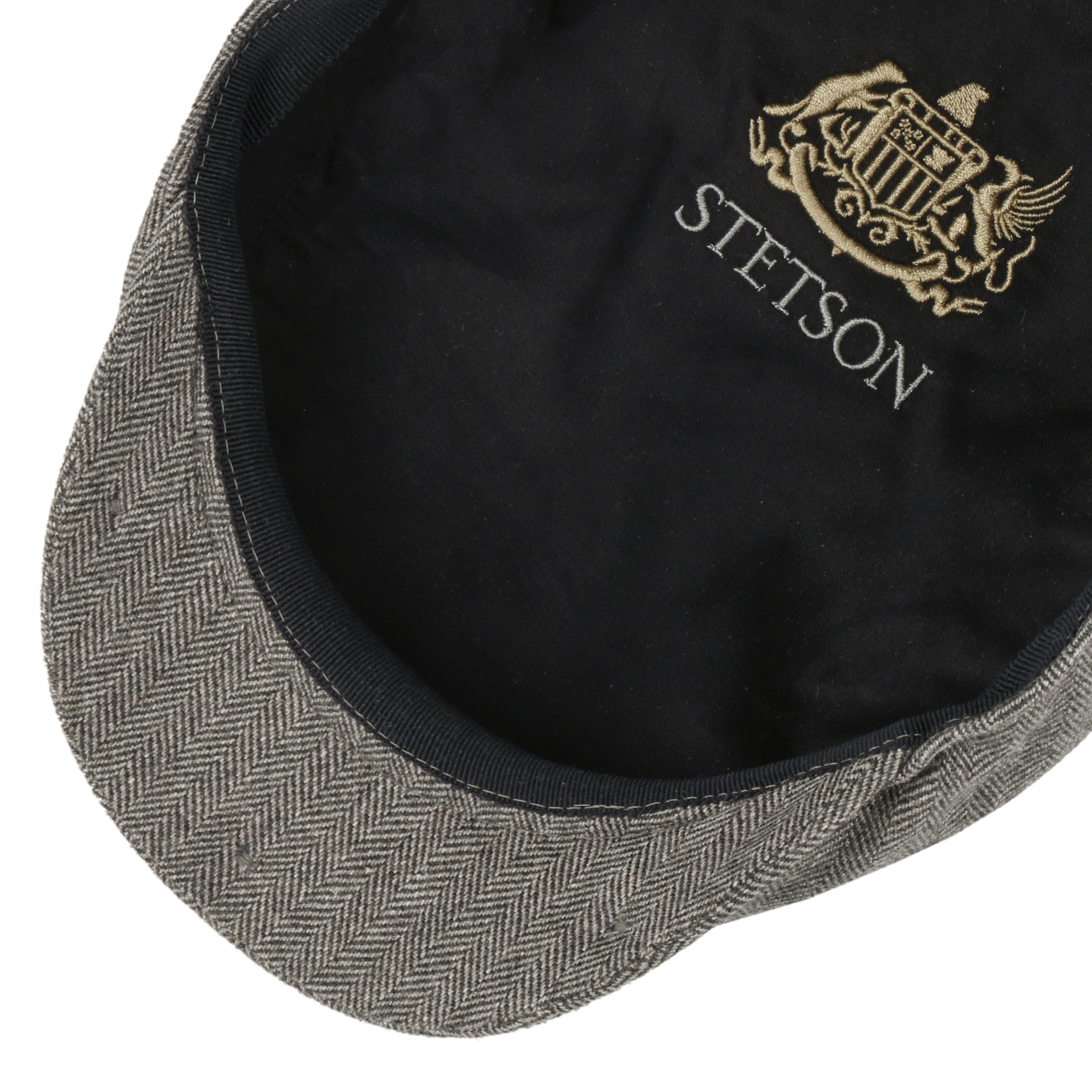 Classic Herringbone Flat Cap by Stetson - £169.00
