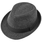 Classic Herringbone Trilby Hat by Lipodo - £31.95