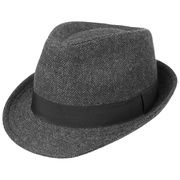 Classic Herringbone Trilby Hat by Lipodo - £31.95