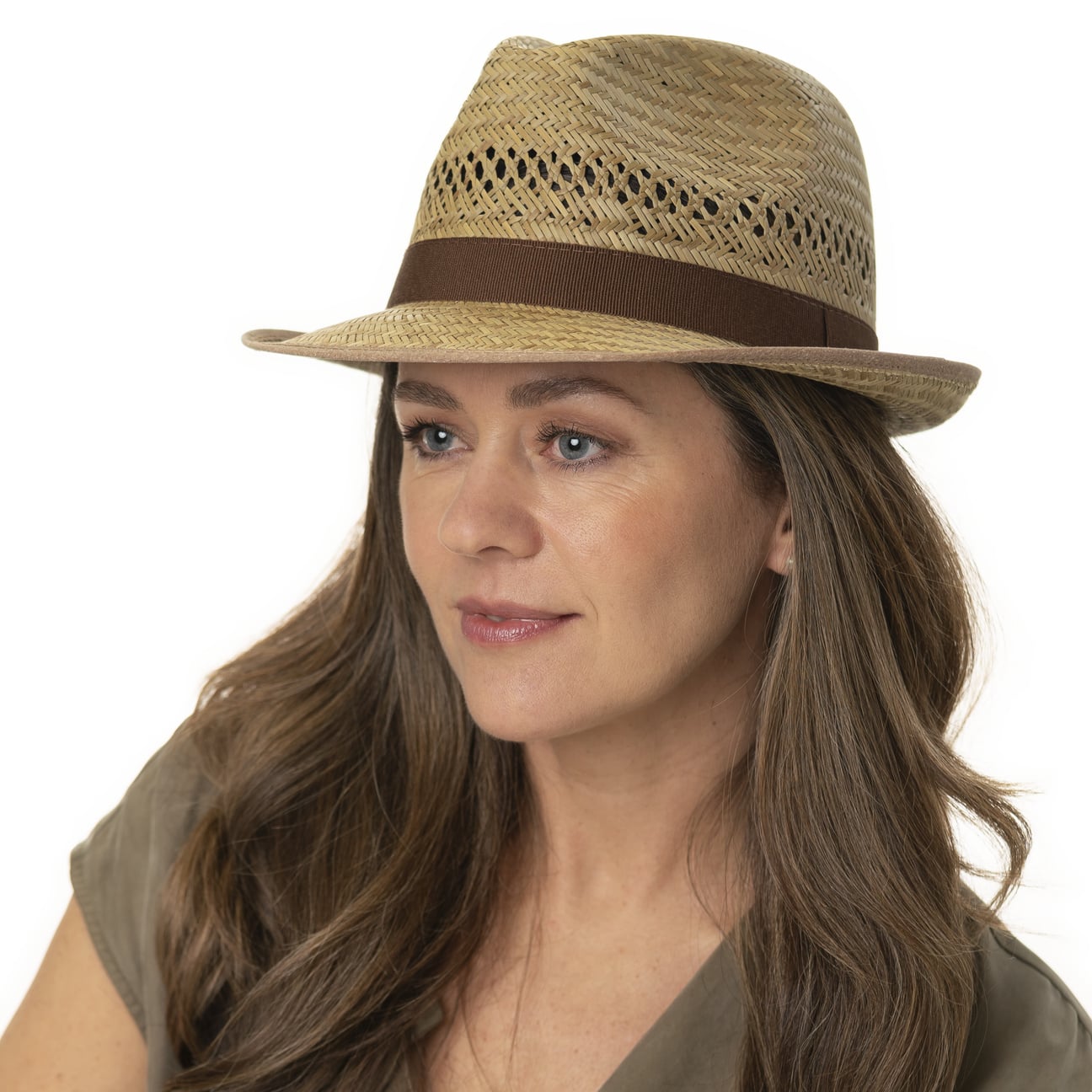 Classic Straw Trilby Hat by Lipodo - £20.95