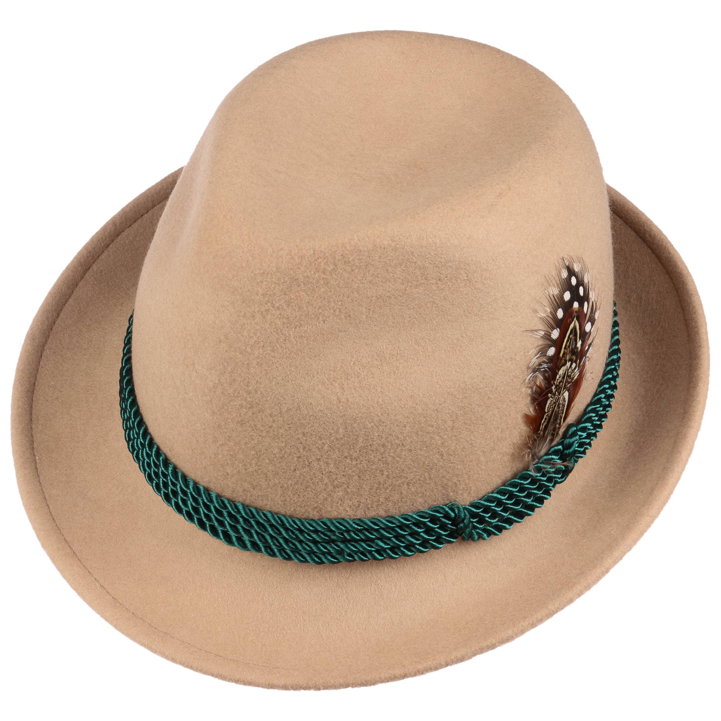 Classic Tyrolean Wool Felt Hat by Lipodo - £35.95