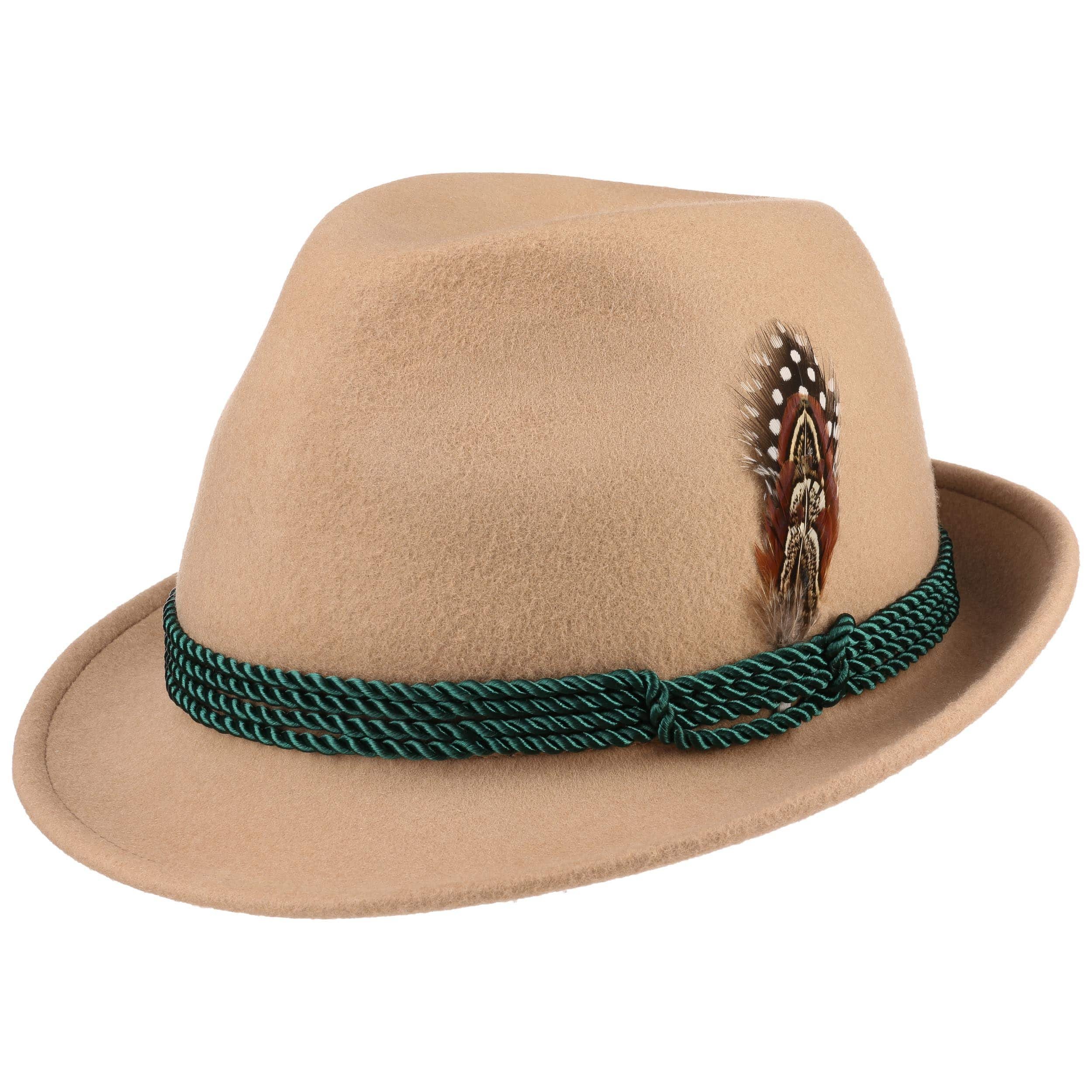 Classic Tyrolean Wool Felt Hat by Lipodo - £35.95