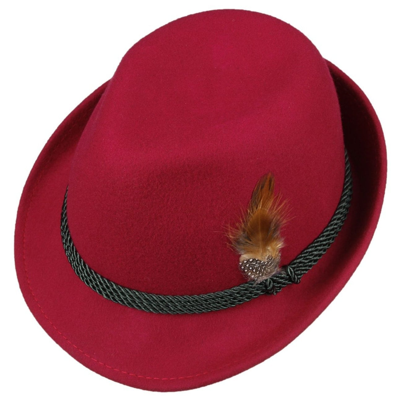 Classic Tyrolean Wool Felt Hat by Lipodo - £35.95