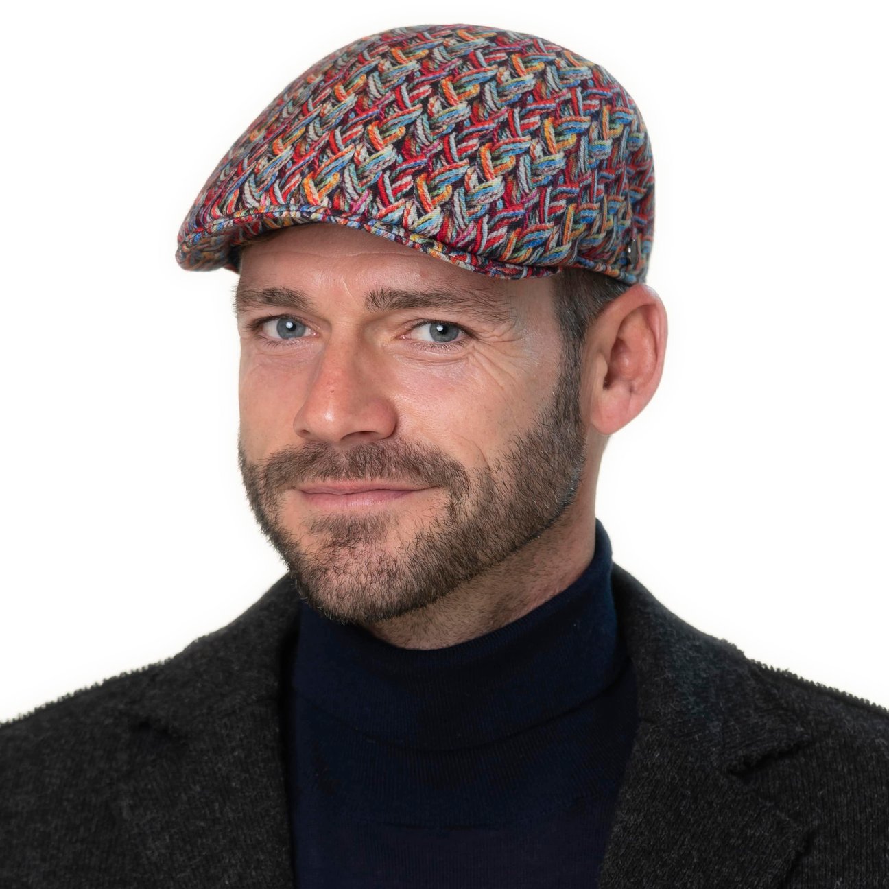 Colour Cable Knit Flat Cap by Lierys - £84.95