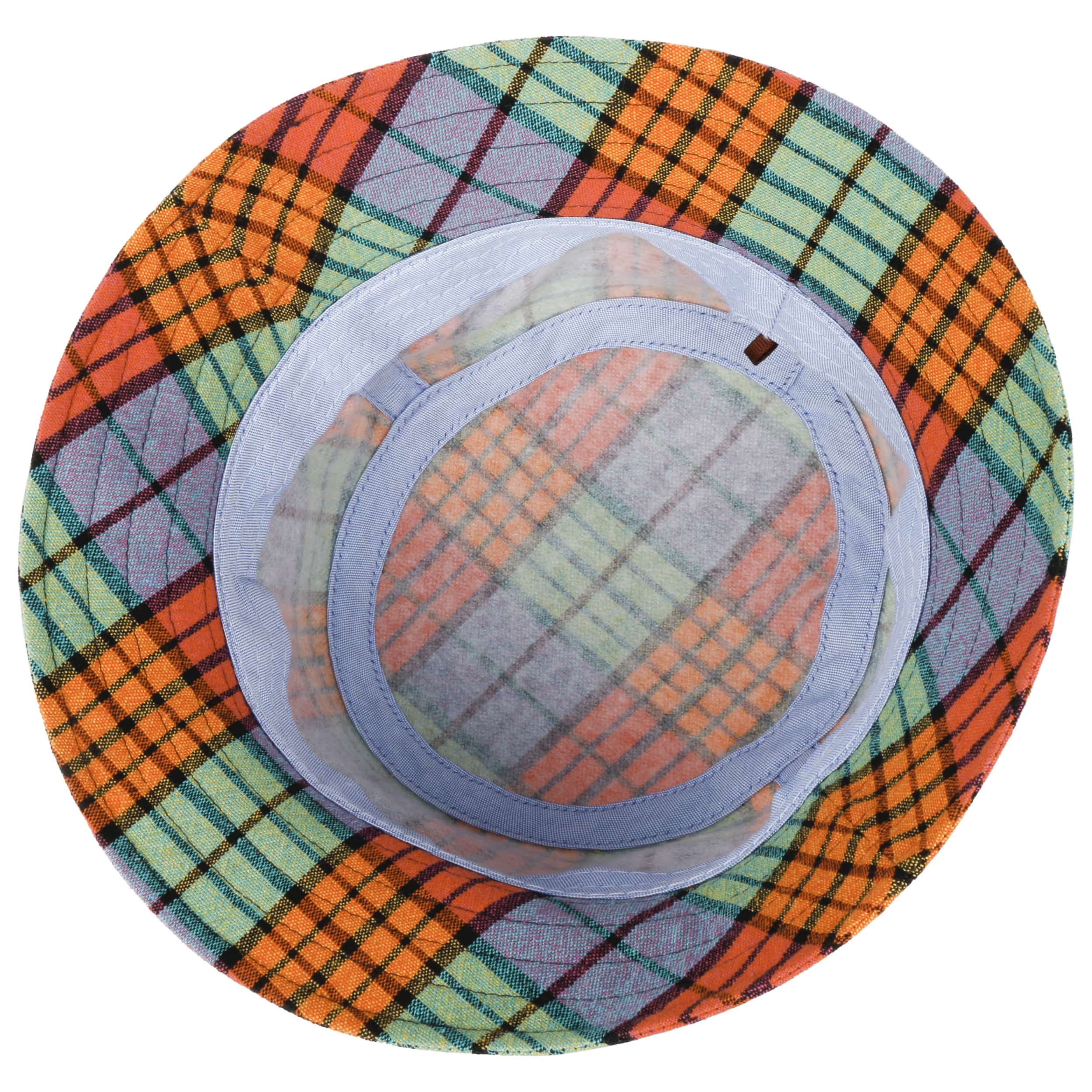 Colour Check Bucket Cloth Hat by Stetson - £89.00