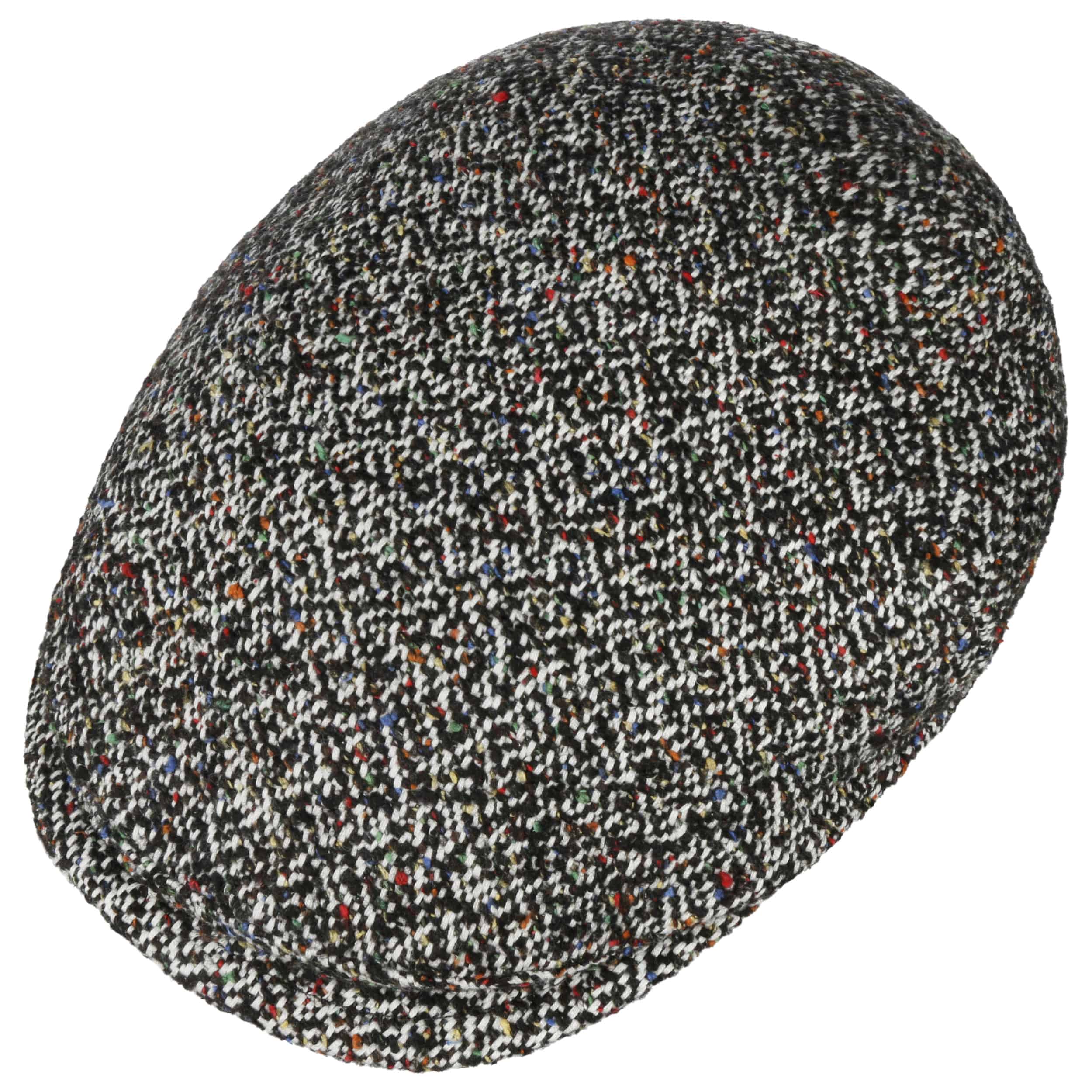 Colour Dots Wool Flat Cap by Borsalino - £85.95