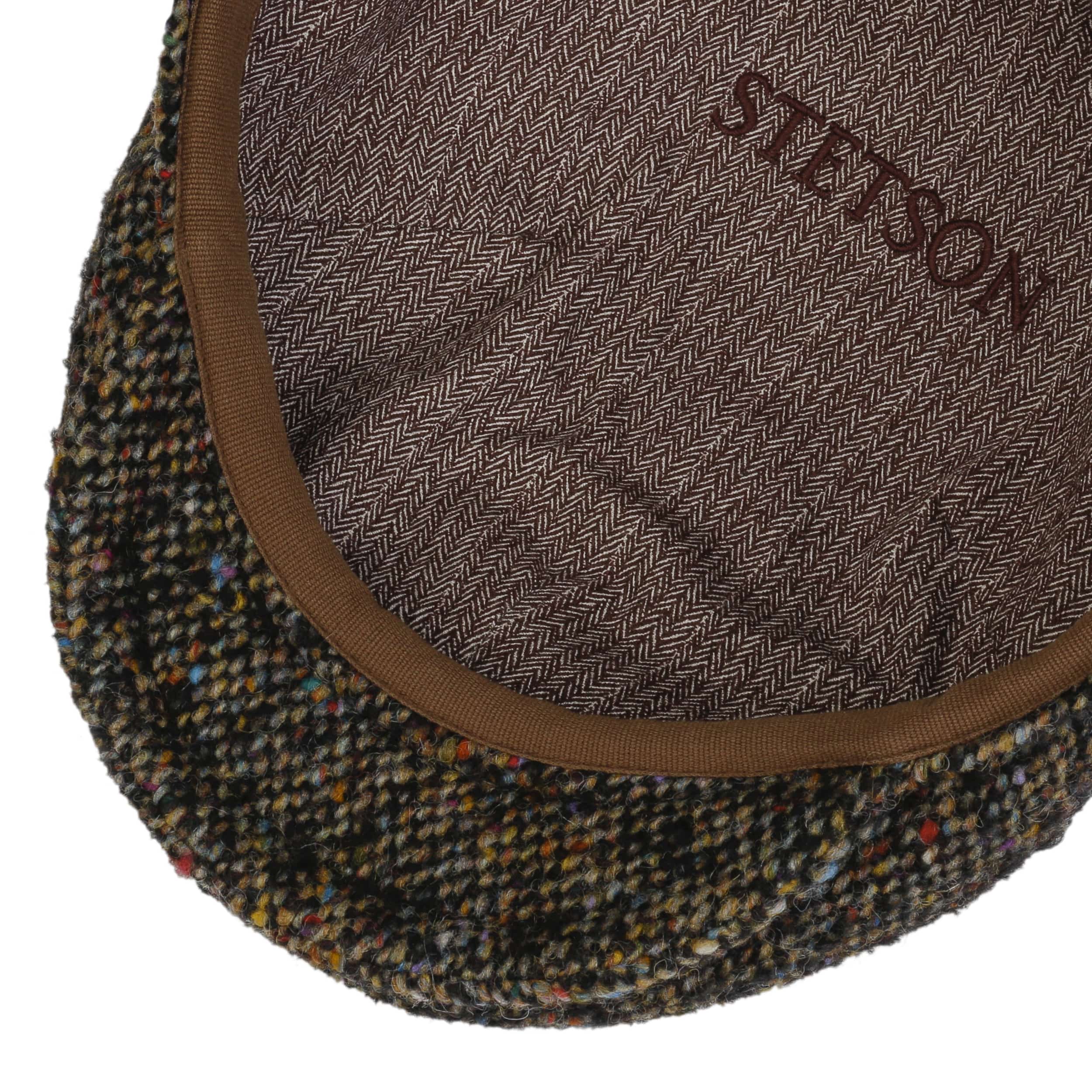 Colour Spots Driver Flat Cap by Stetson - £119.00