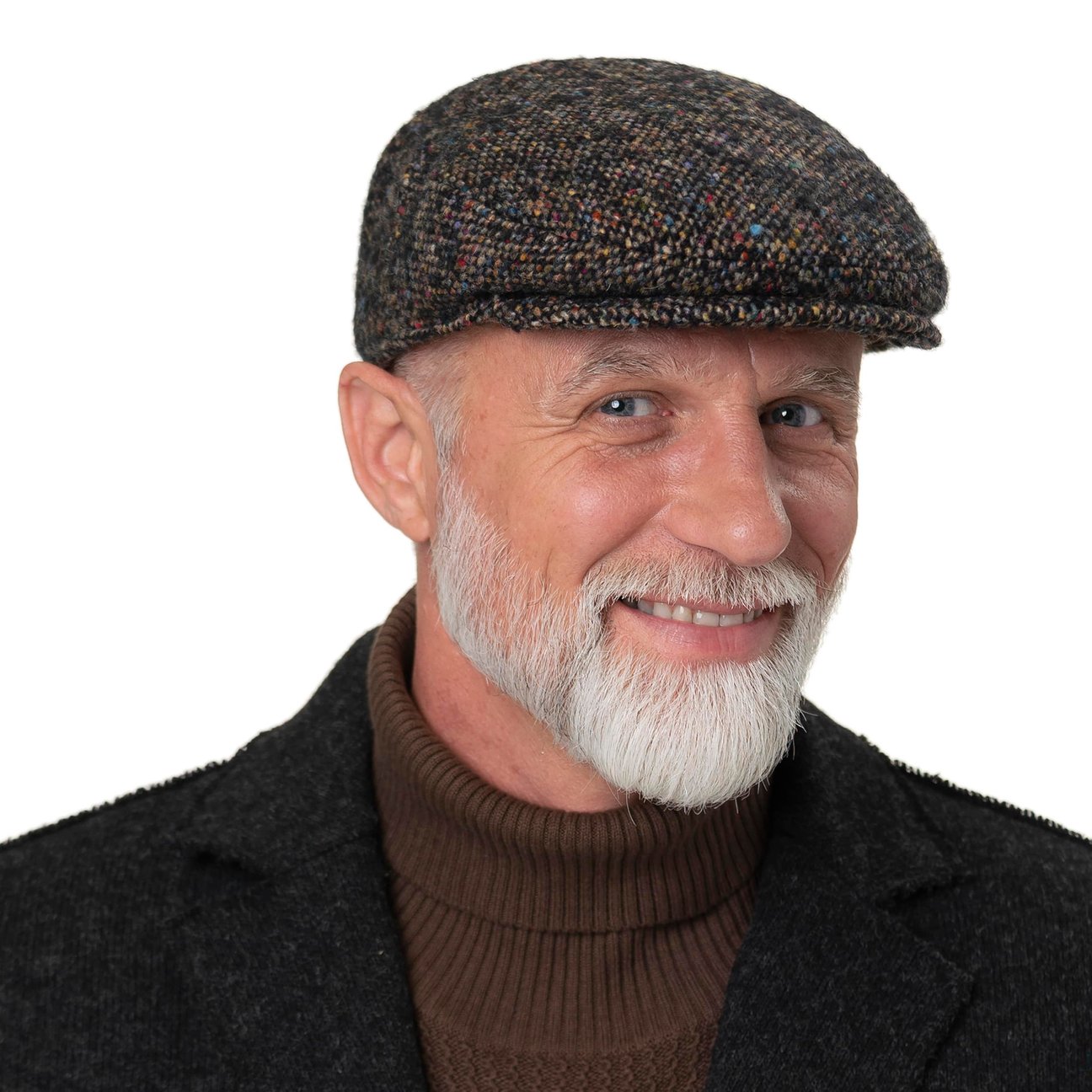 Colour Spots Driver Flat Cap by Stetson - £119.00