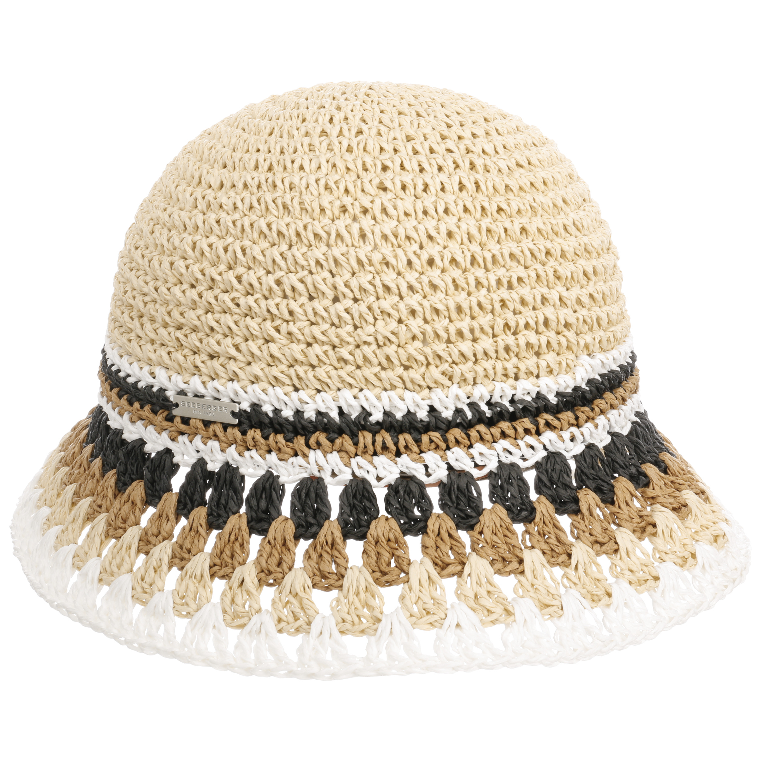 Coloured Brim Straw Hat by Seeberger - 43,95