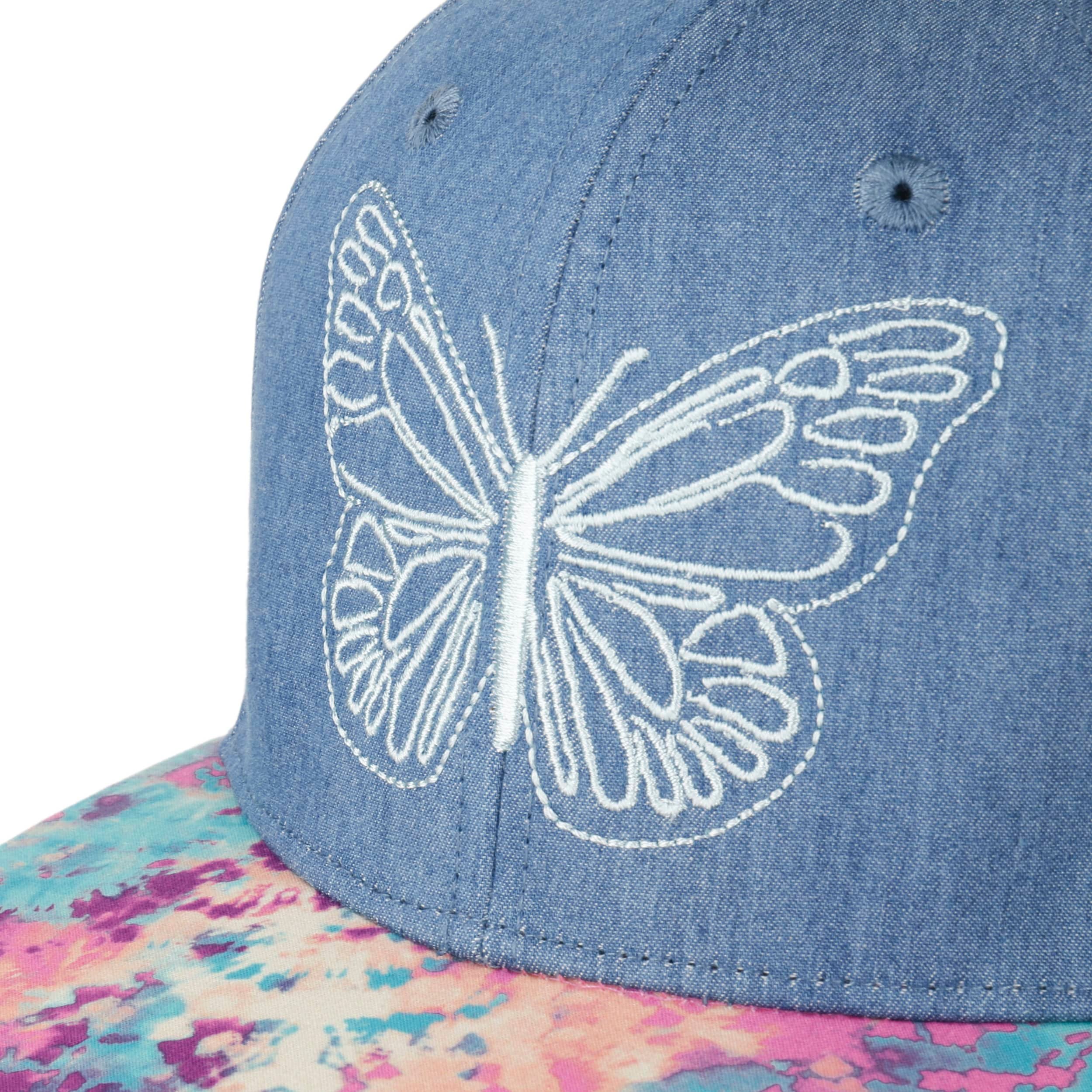 Coloured Peak Butterfly Girls Cap by maximo --> Online Hat Shop in the ...