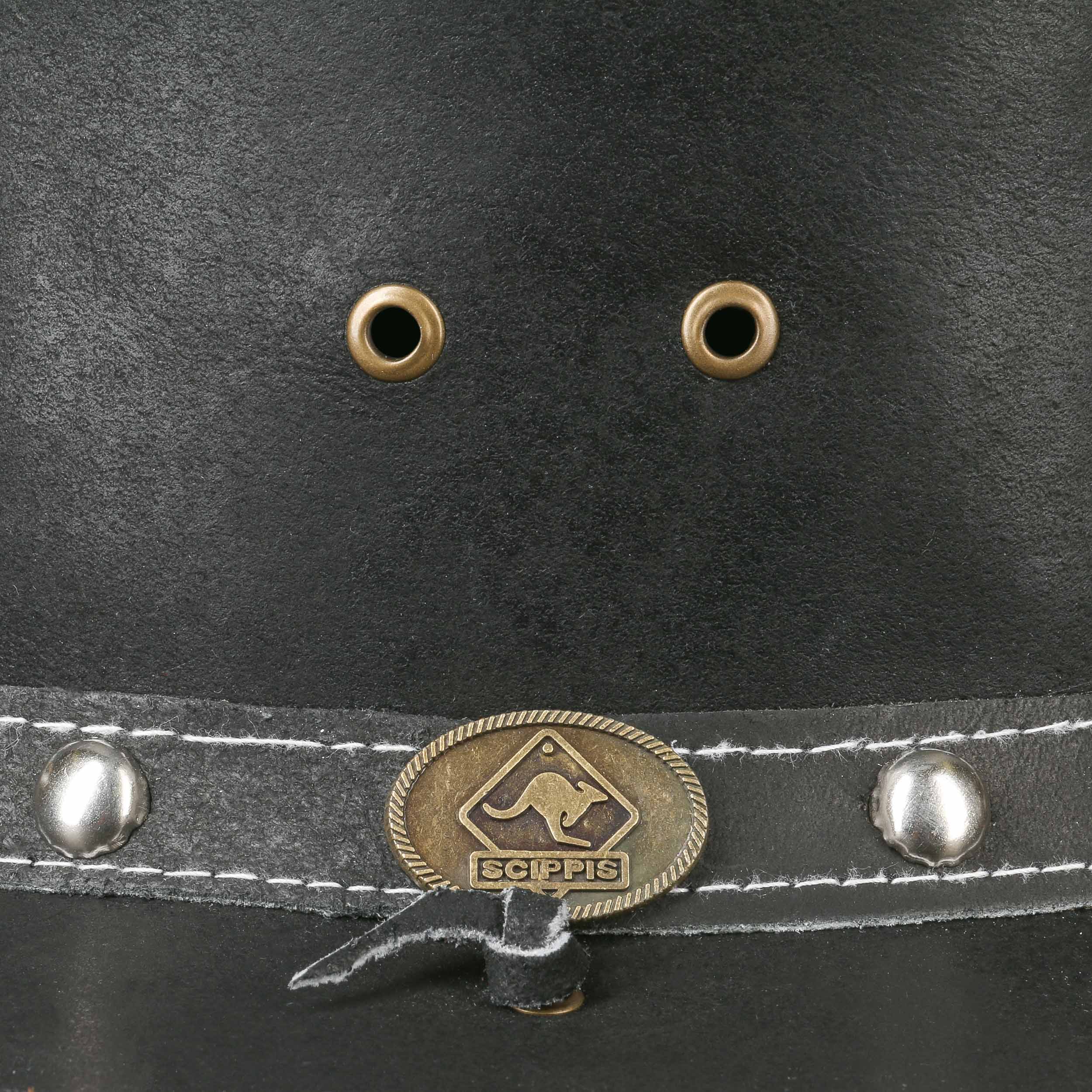 Concho Leather Hat by Scippis - £53.95