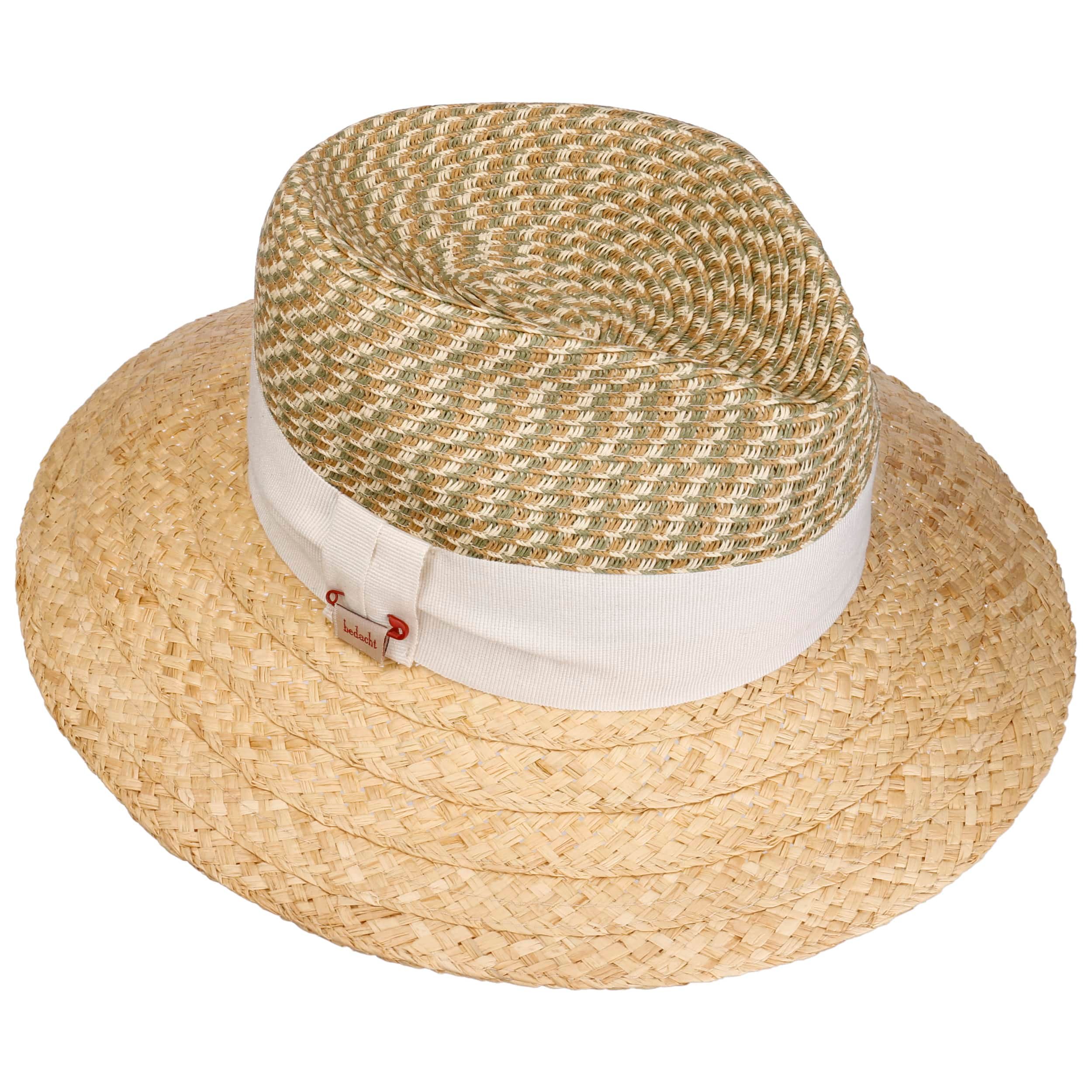 Contrast Band Straw Hat by bedacht - £71.95