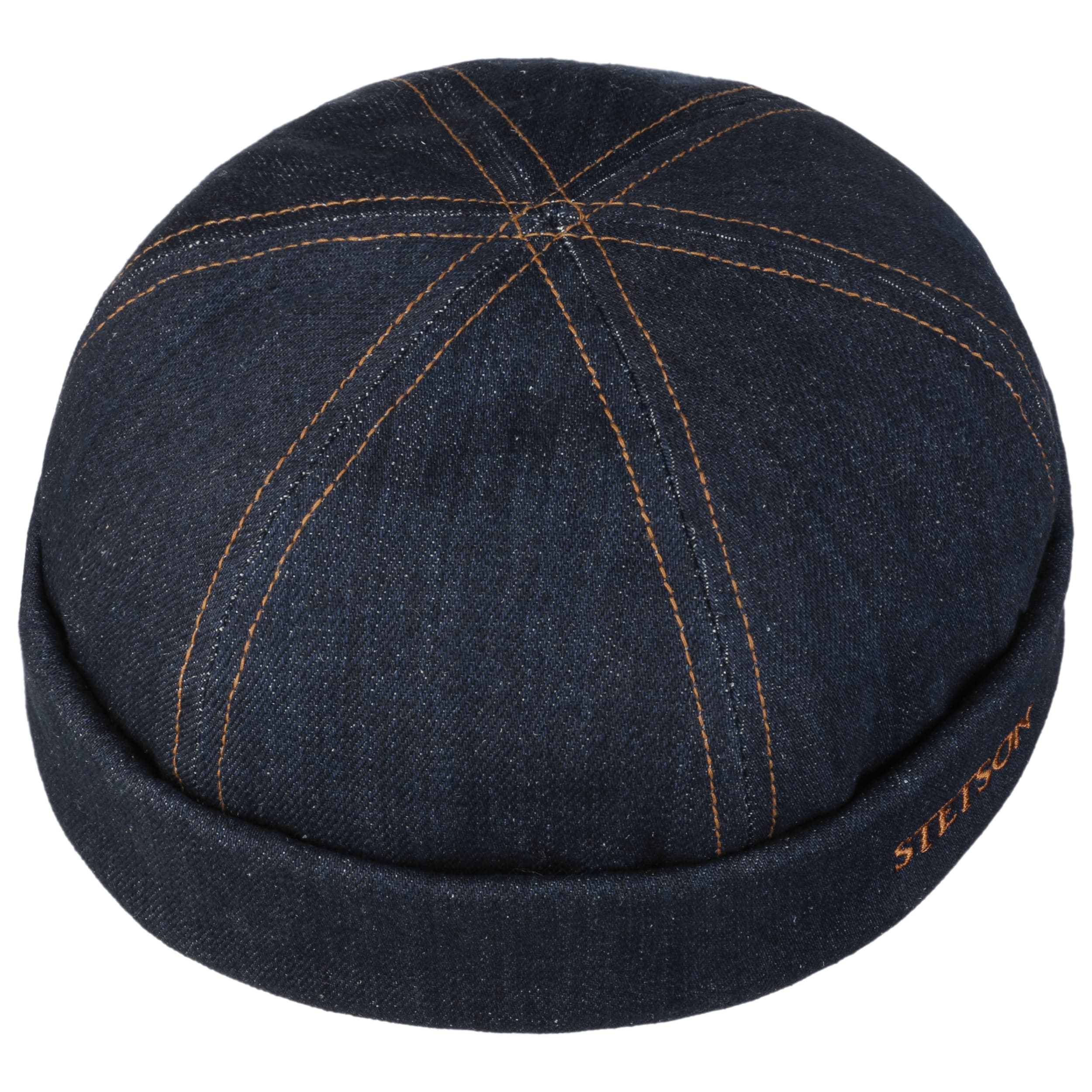 Contrast Stitch Denim Docker Hat by Stetson - £89.00
