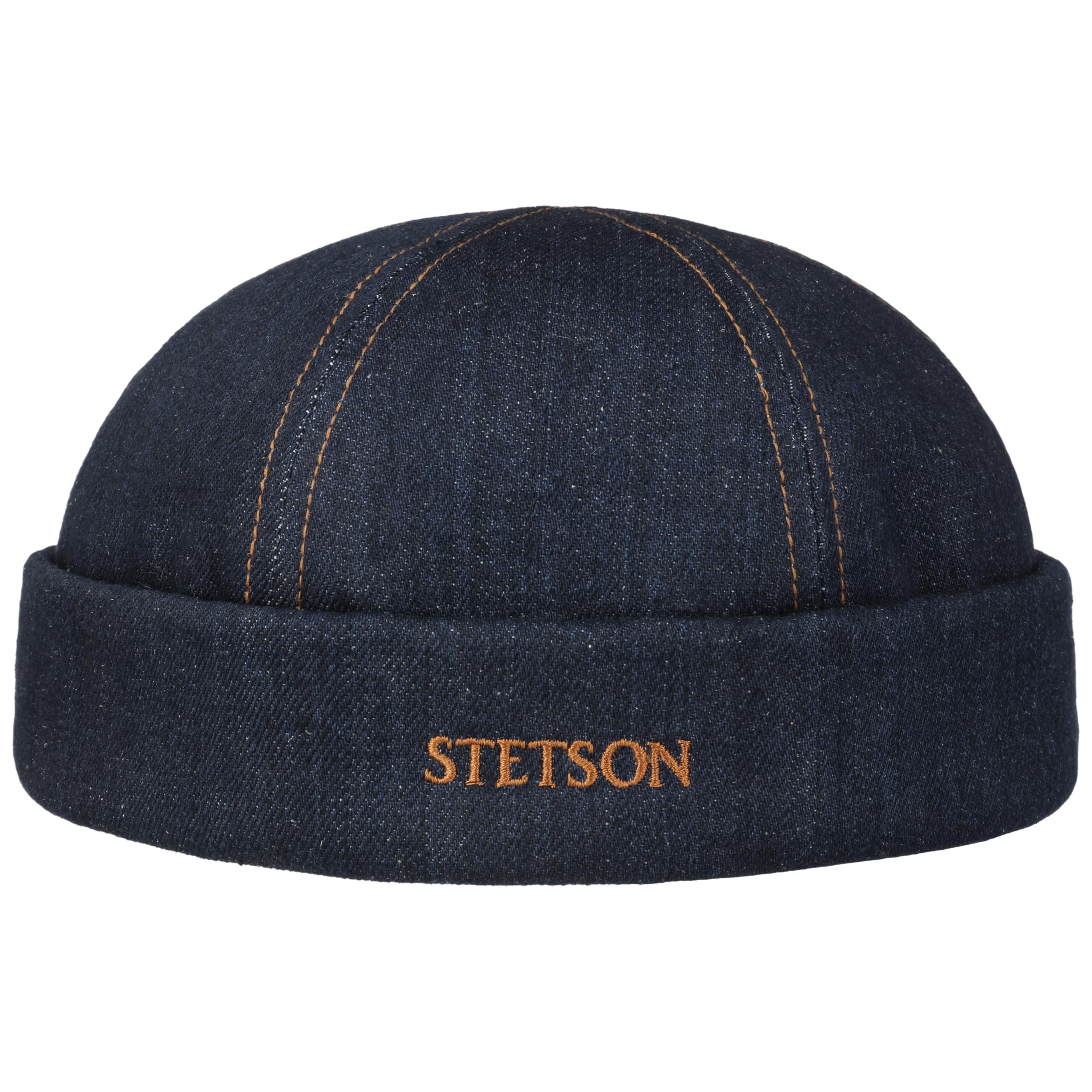 Contrast Stitch Denim Docker Hat by Stetson - £89.00