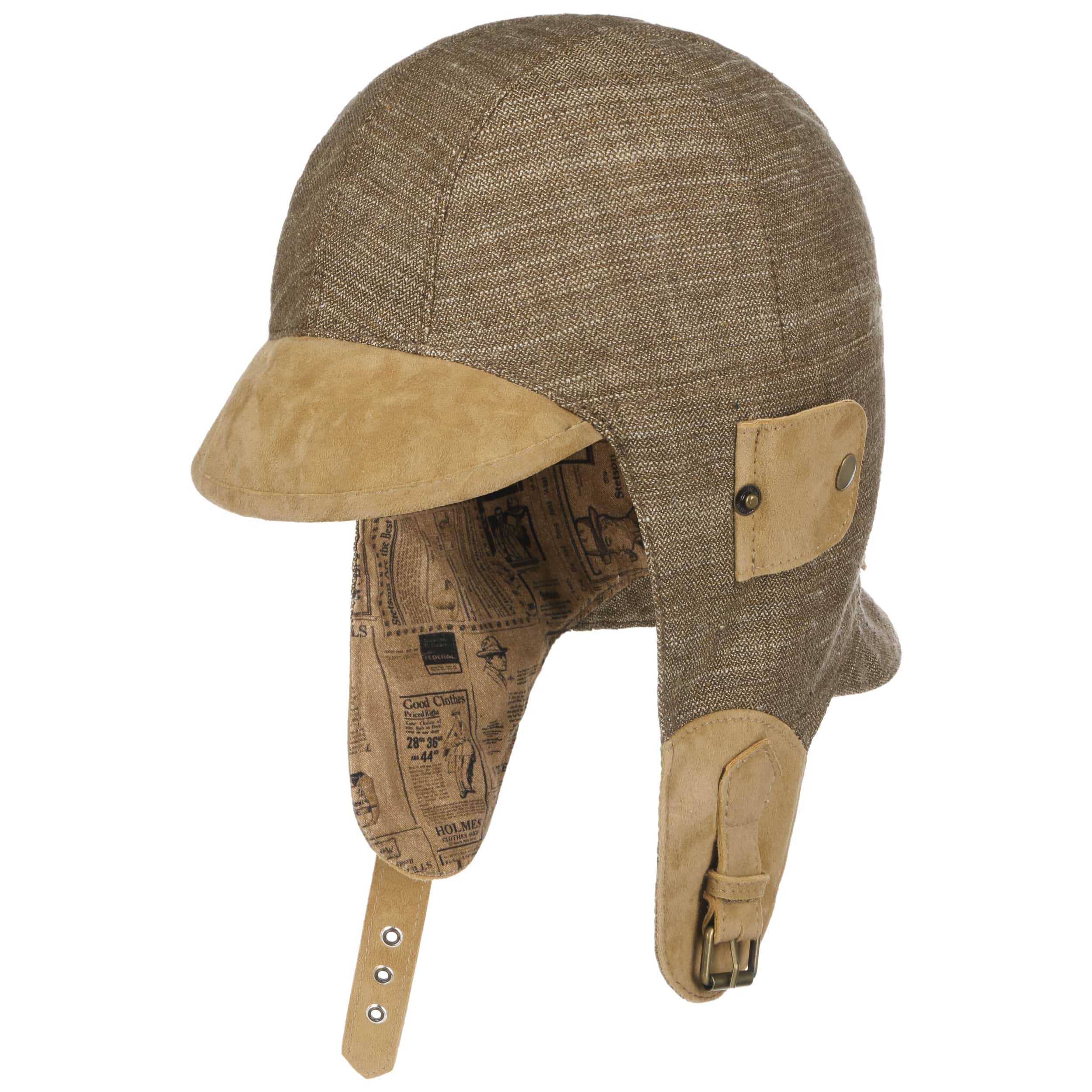 Convertible Herringbone Aviator Hat by Stetson - £149.00