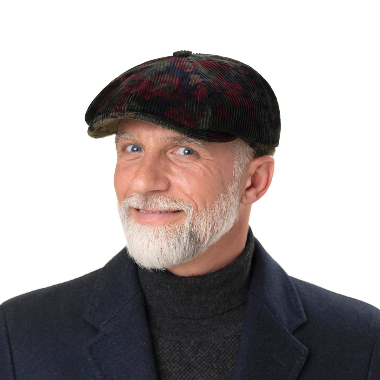 Cotton Velvet Flat Cap by Alfonso D’Este - £76.95
